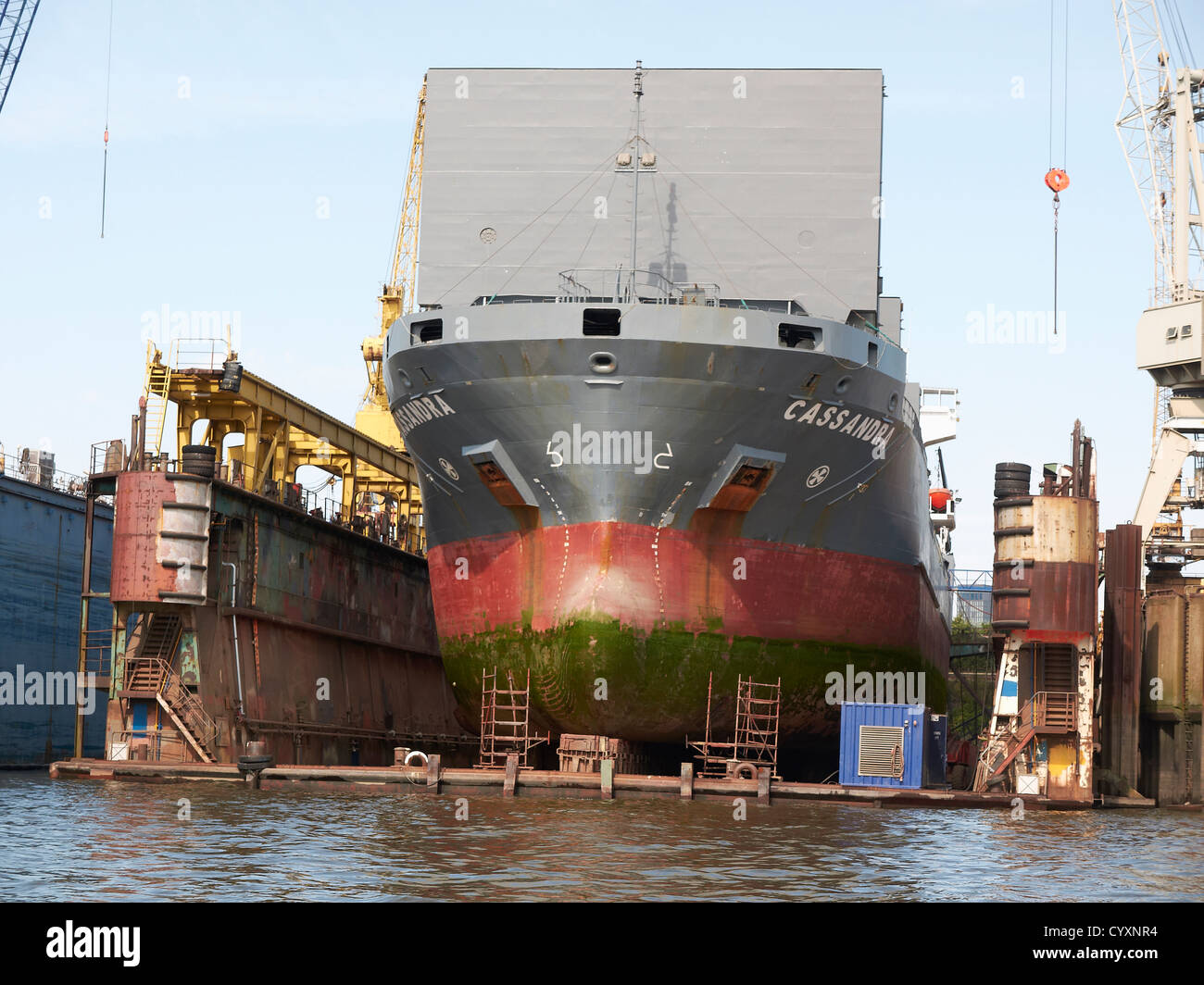 Germany, Hamburg, View of shipyard Stock Photo - Alamy