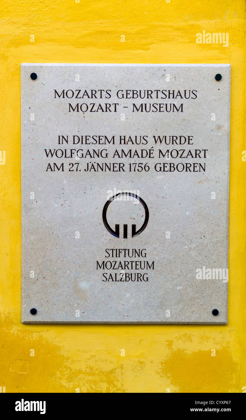 Wolfgang amadeus mozart birthplace hi-res stock photography and images ...