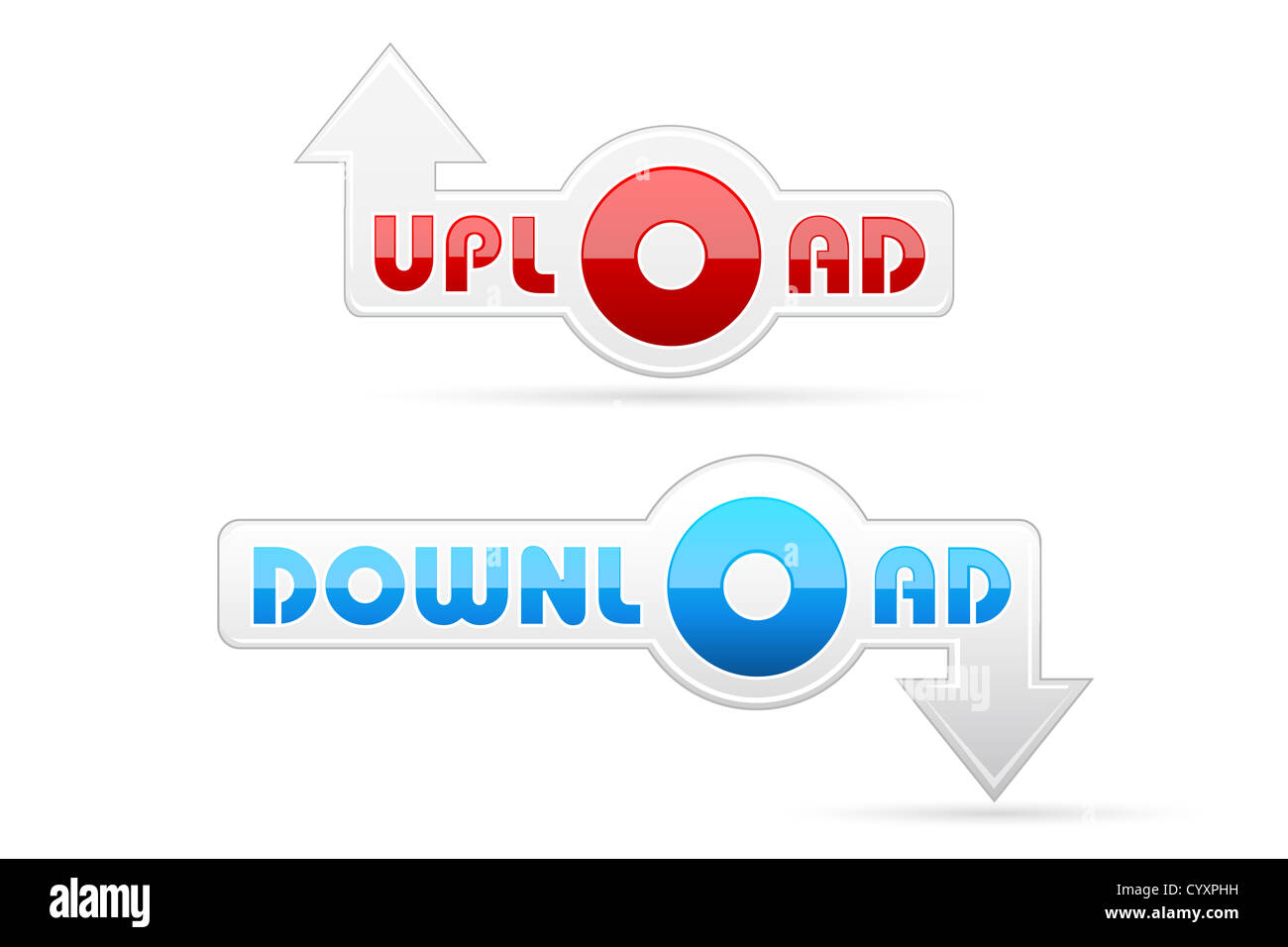 illustration of web icons on white background Stock Photo - Alamy