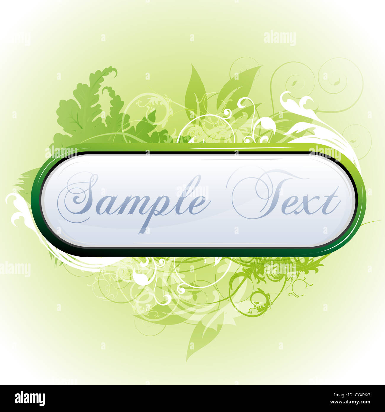 illustration of natural card on white background Stock Photo - Alamy