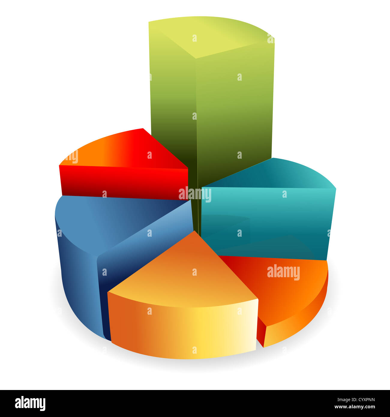 Creative business graph percentage symbol Cut Out Stock Images & Pictures - Alamy