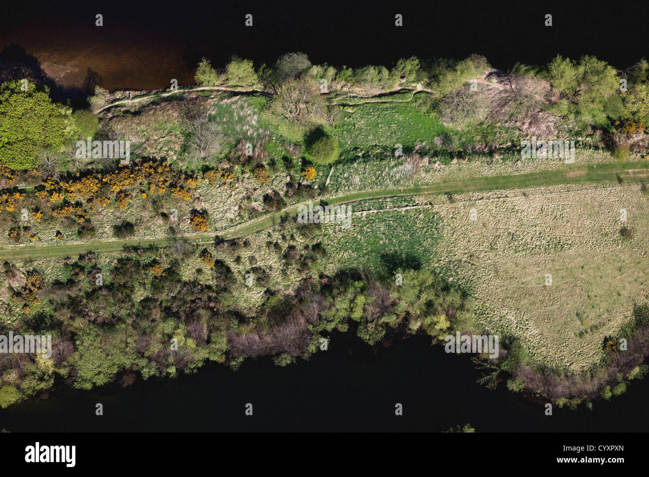 Aerial view of North Yorkshire Stock Photo - Alamy