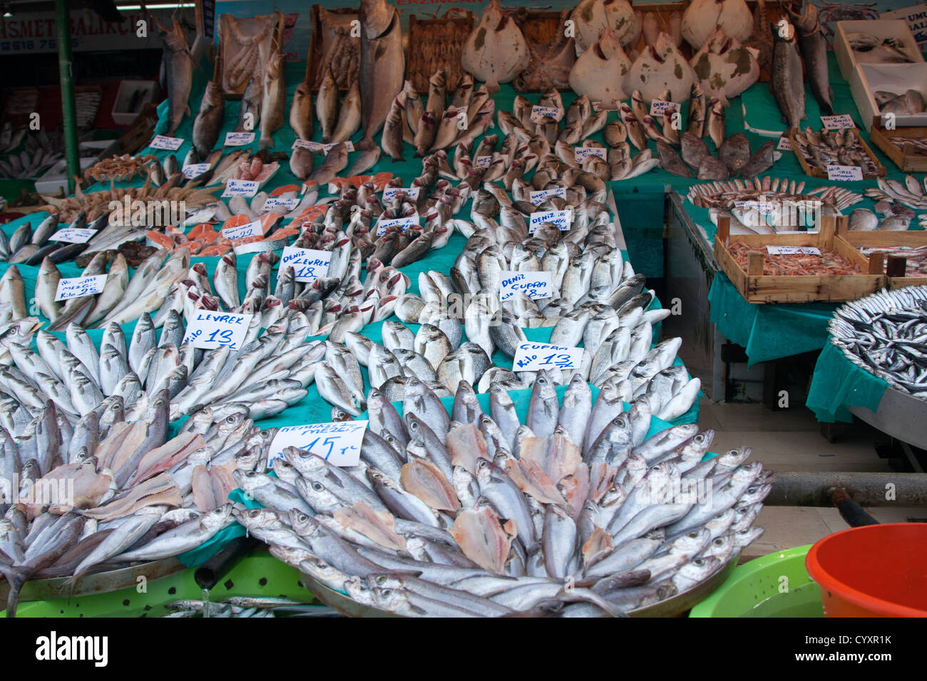 Fish Market Stambul Stock Photo - Alamy