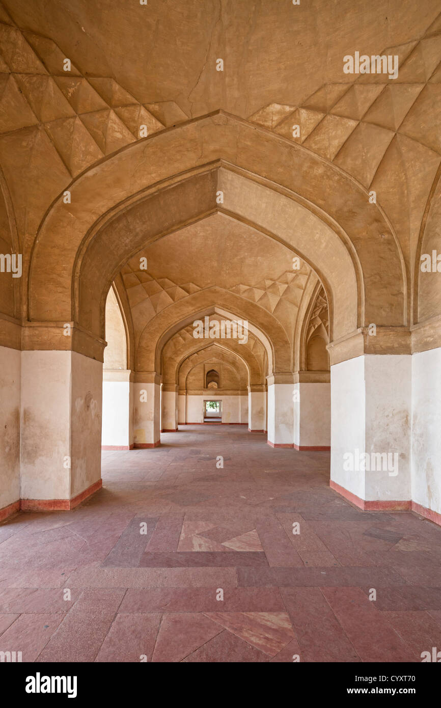 India, Uttar Pradesh, Agra, View of Tomb of Akbar the Great Stock Photo ...