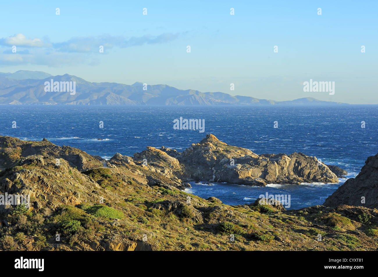 morning at Cape Creus (Costa Brava, Catalonia, Spain Stock Photo - Alamy