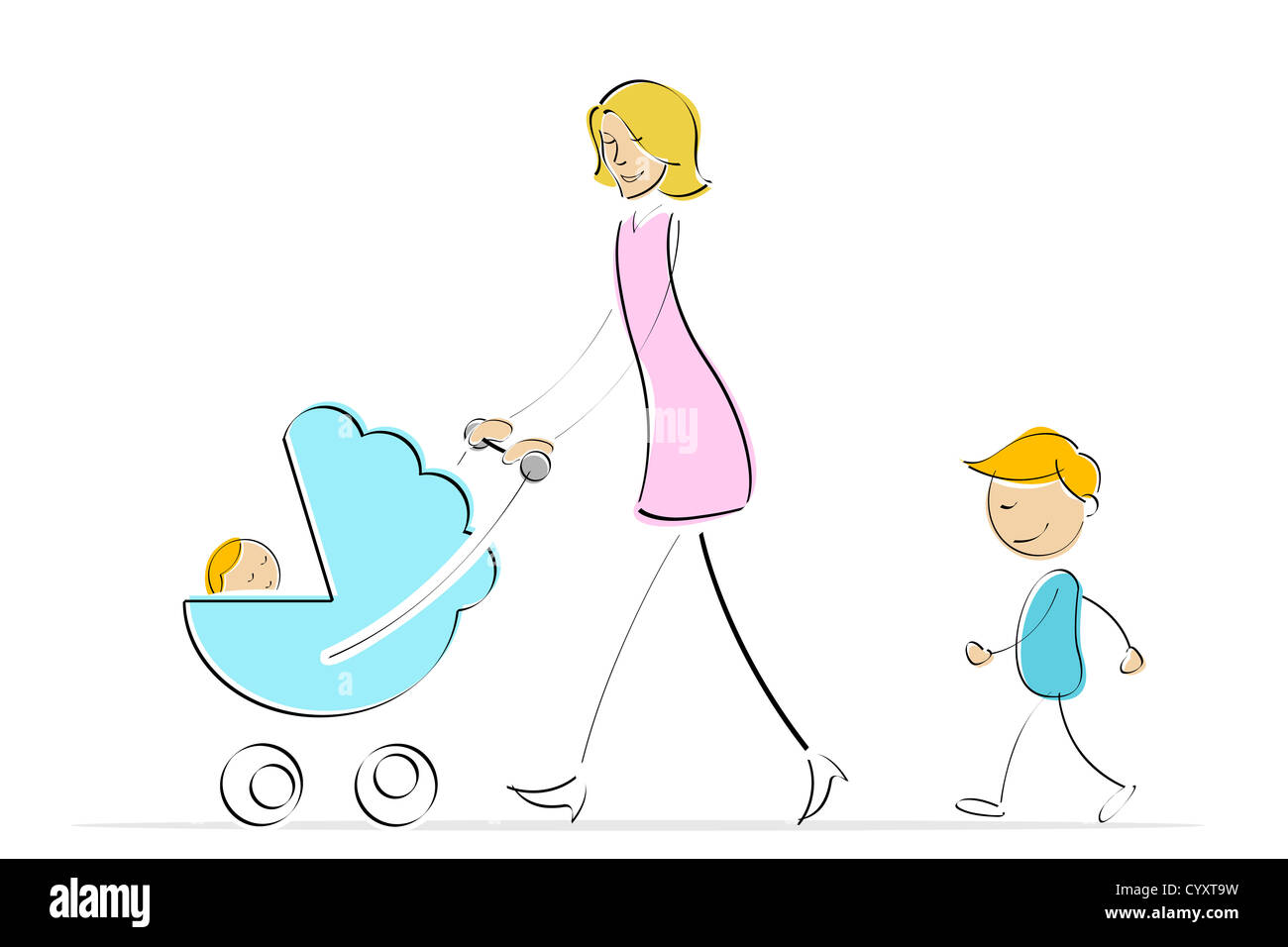 Infant woman ride play hi-res stock photography and images - Alamy