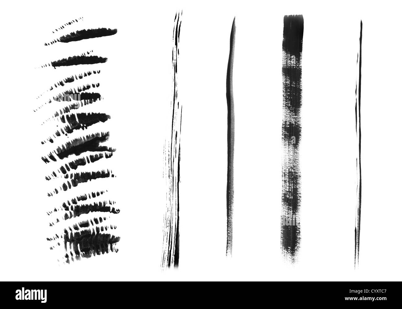 Abstract paint strokes Cut Out Stock Images & Pictures - Alamy