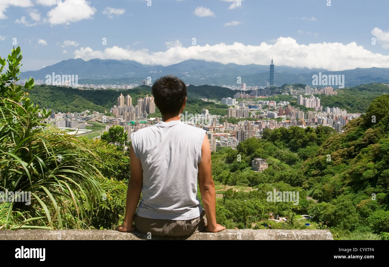 It is a beautiful cityscape in Asia of Taipei Stock Photo - Alamy