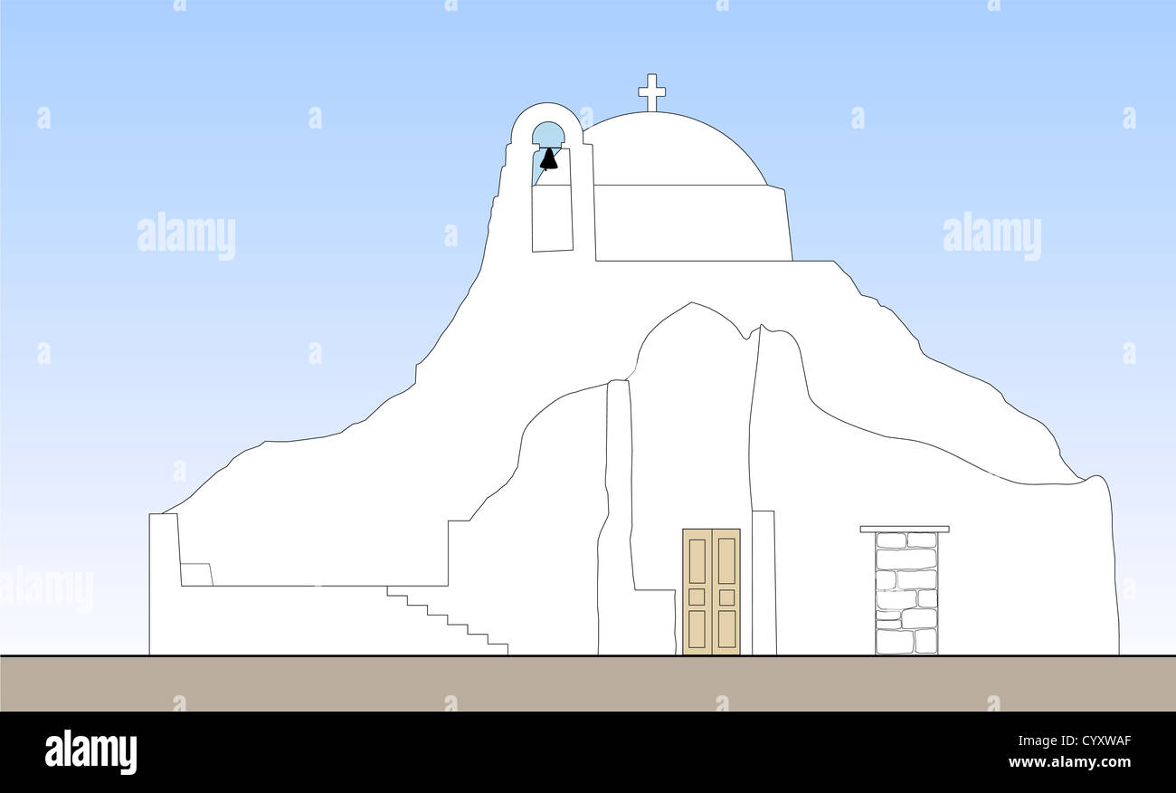 Architectural drawing church hi-res stock photography and images - Alamy