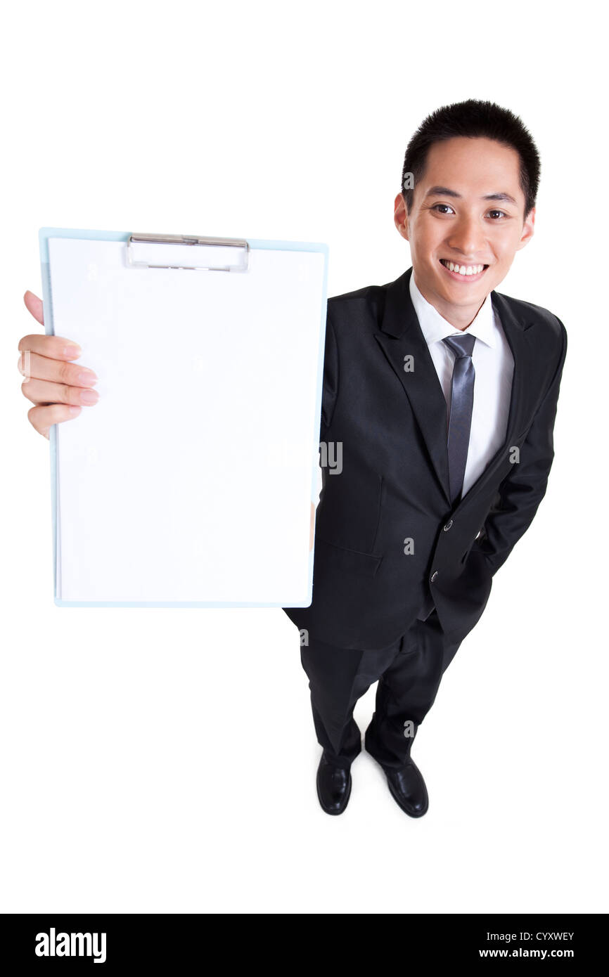 Businessman and note pad Stock Photo - Alamy