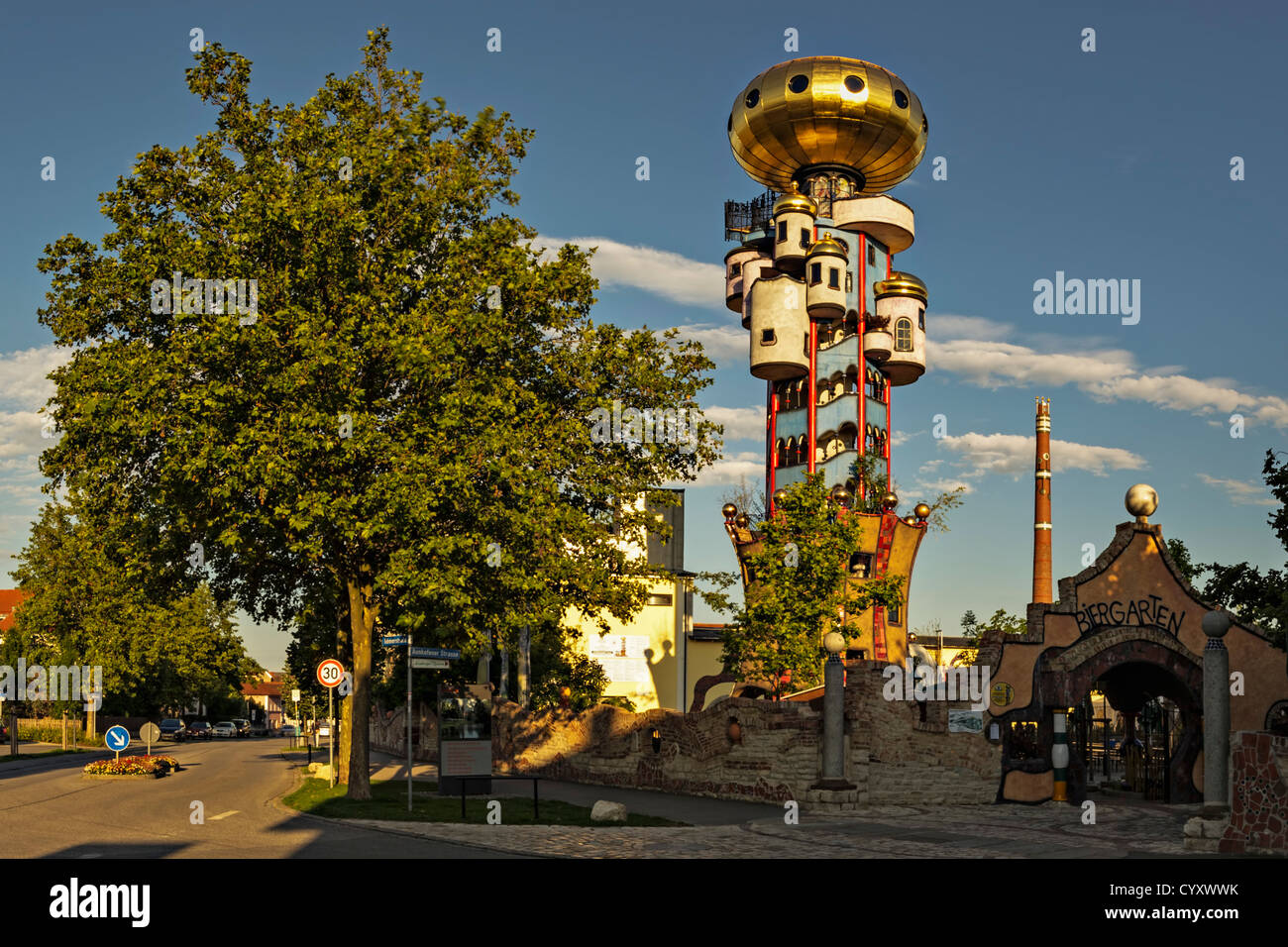 Germany, Bavaria, Abensberg, View of Kuchlbauer Tower Stock Photo - Alamy