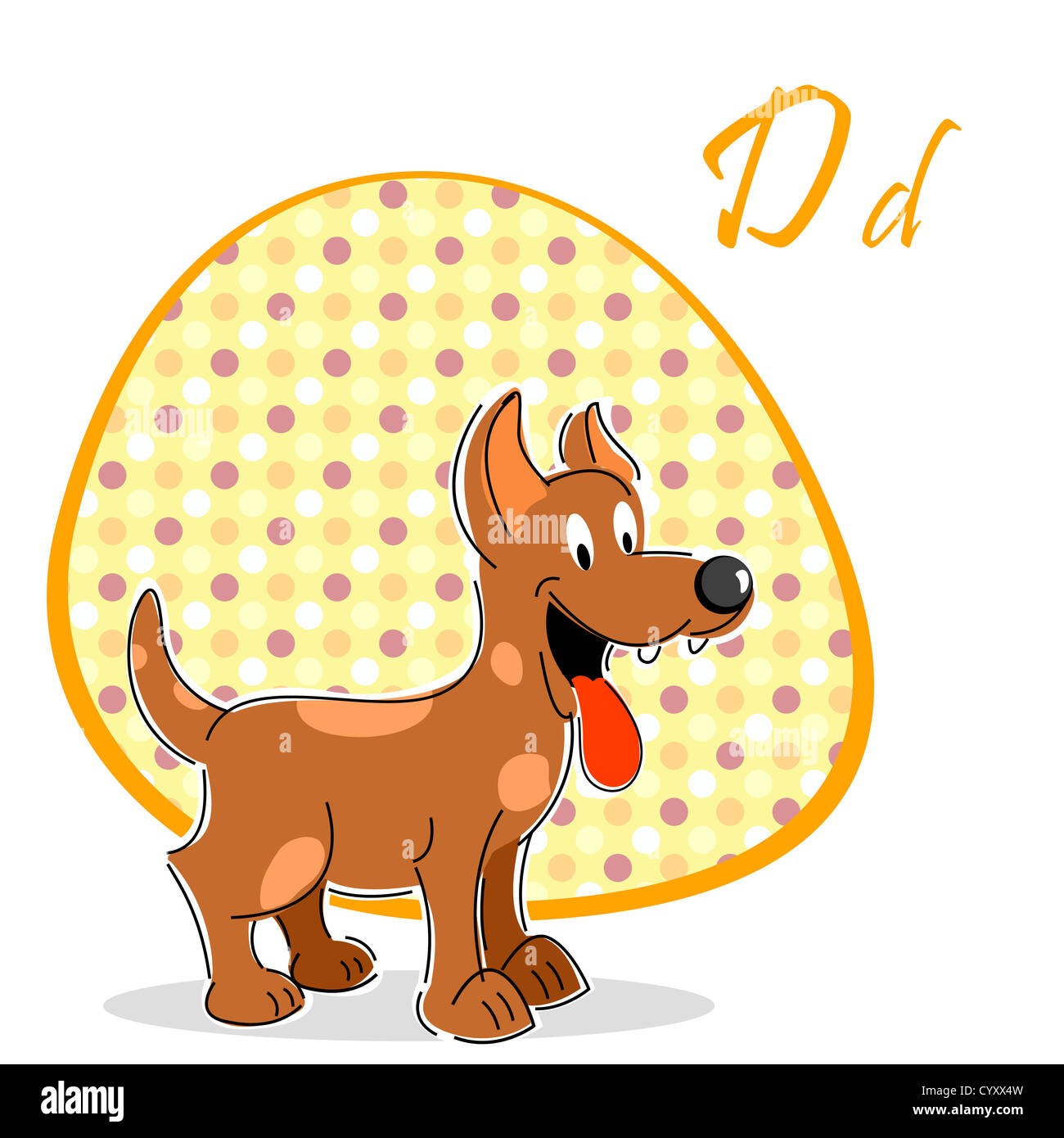 illustration of dog Stock Photo - Alamy