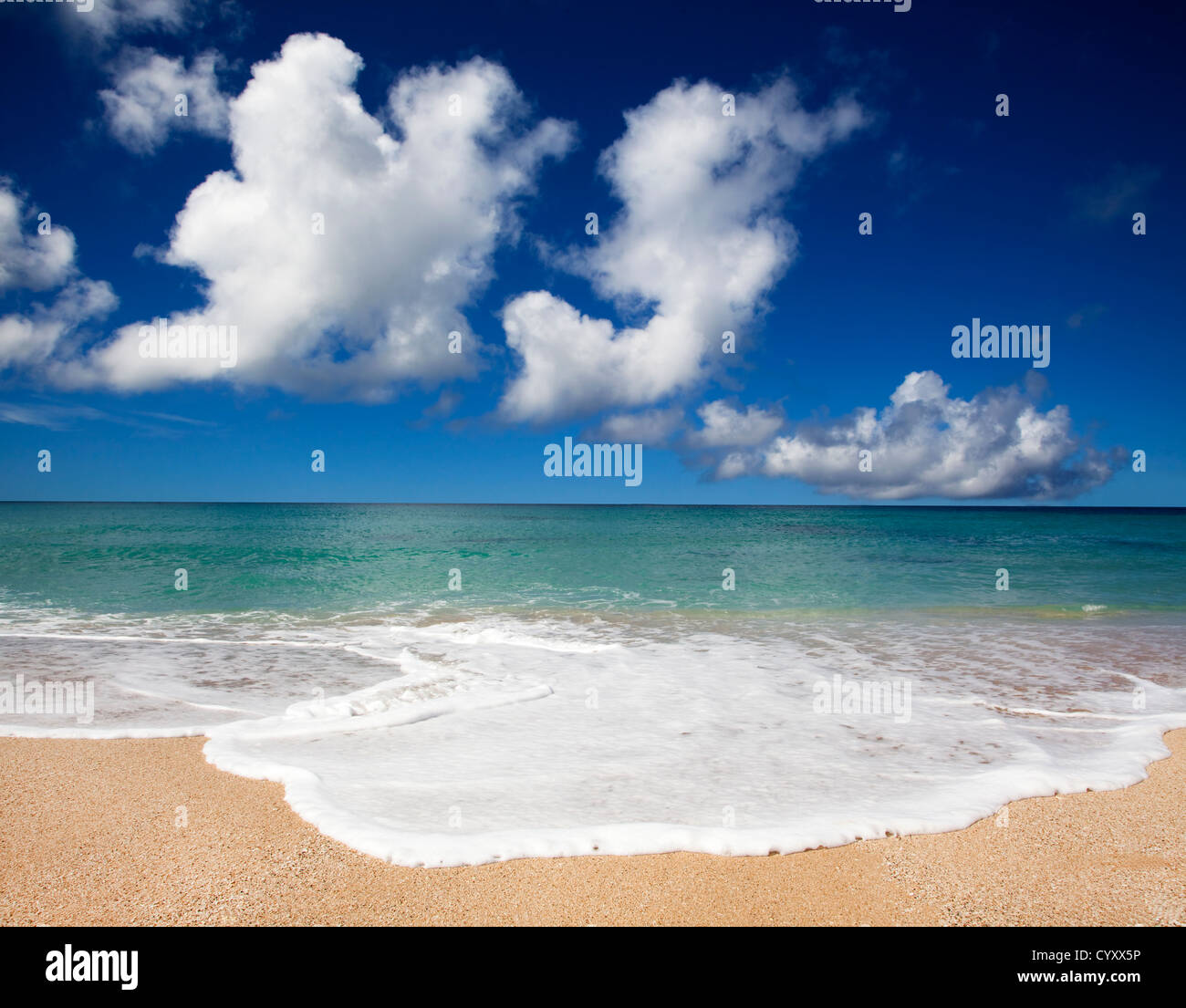clear sky and beautiful beach Stock Photo - Alamy