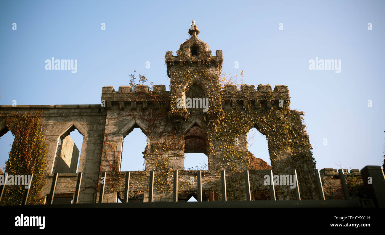 The ruins of the James Renwick designed Smallpox Hospital on Roosevelt ...