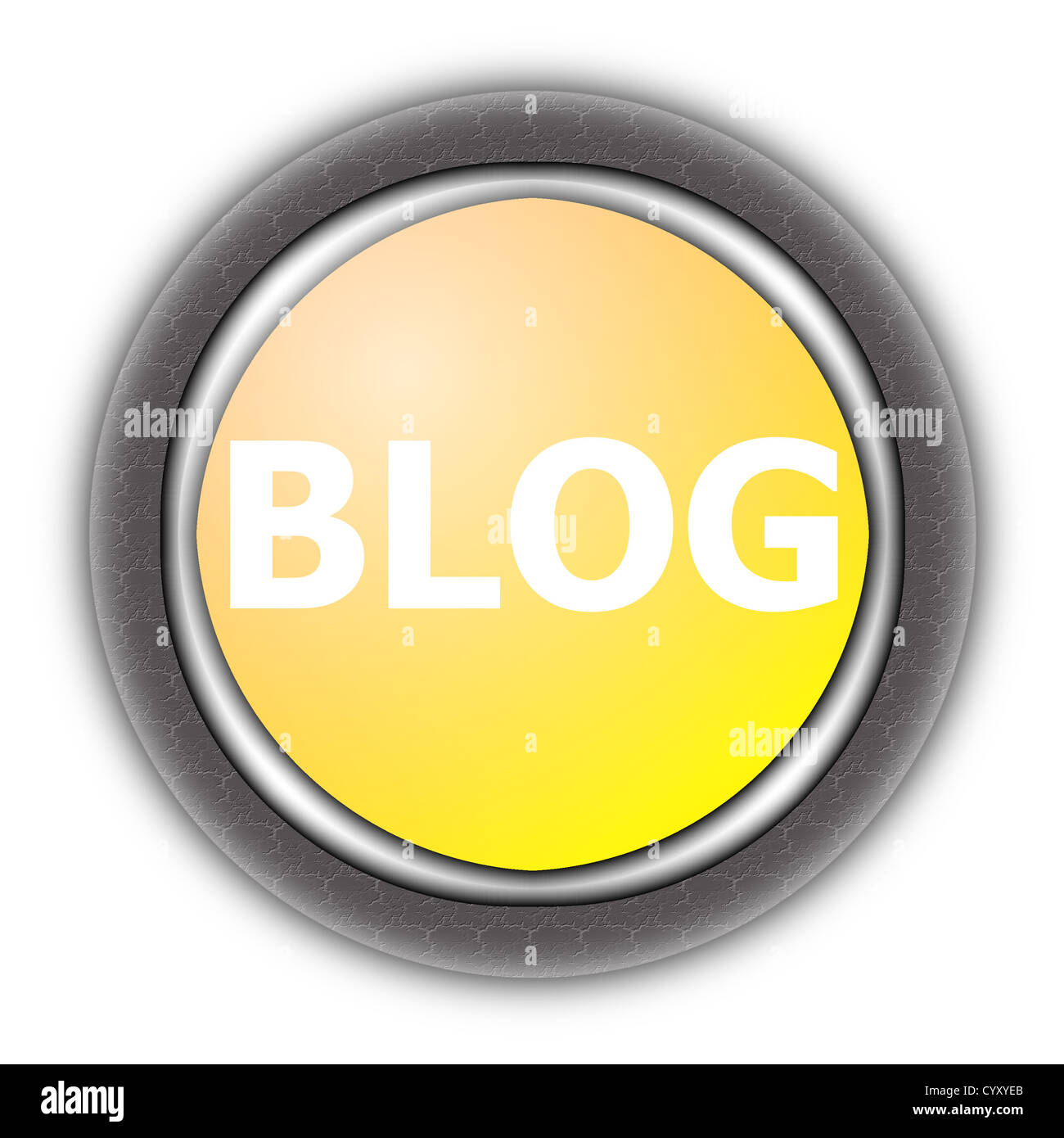 internet blog button isolated on white background Stock Photo - Alamy