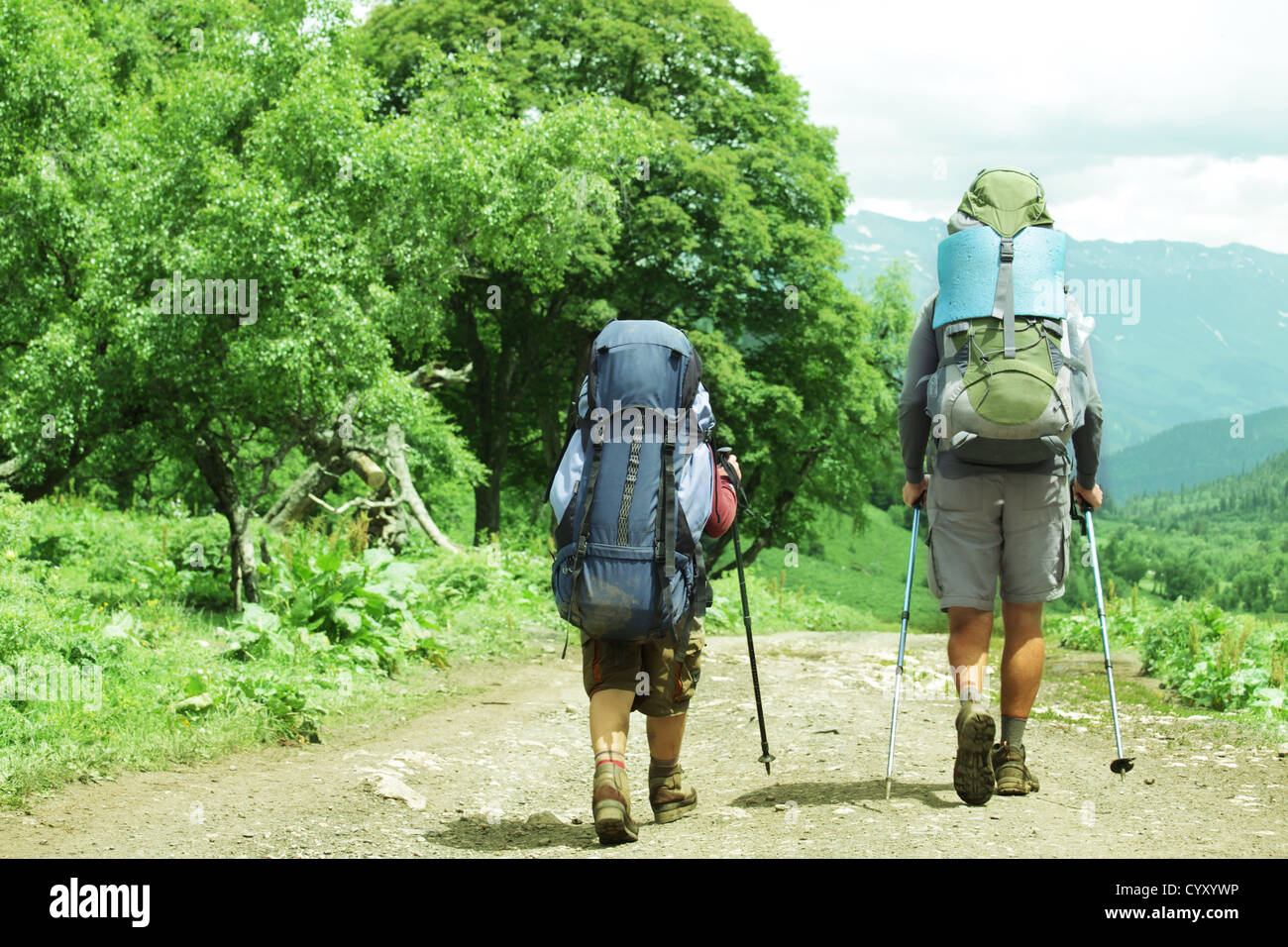 Group in hike Stock Photo - Alamy