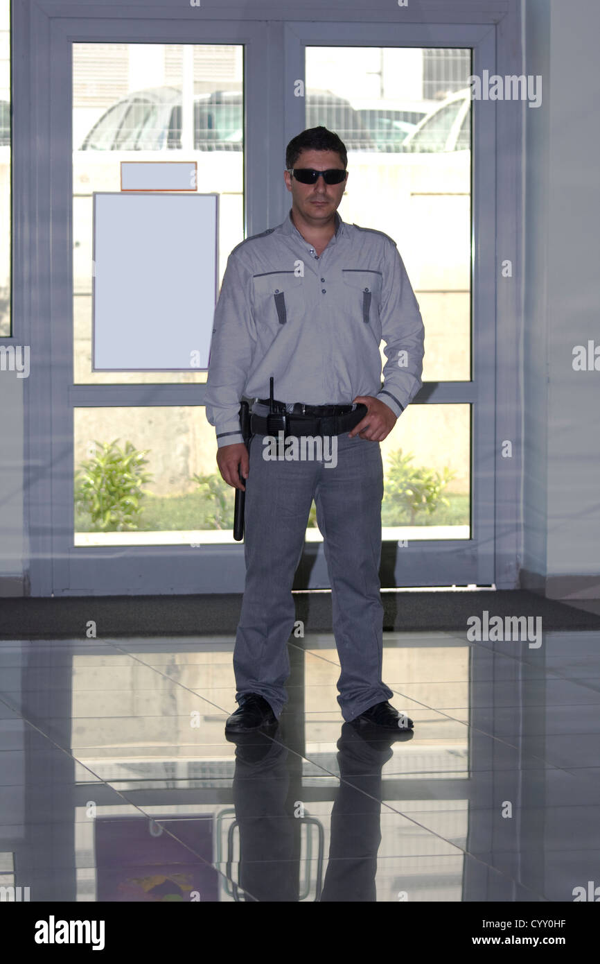 Security person stand watch hi-res stock photography and images - Alamy