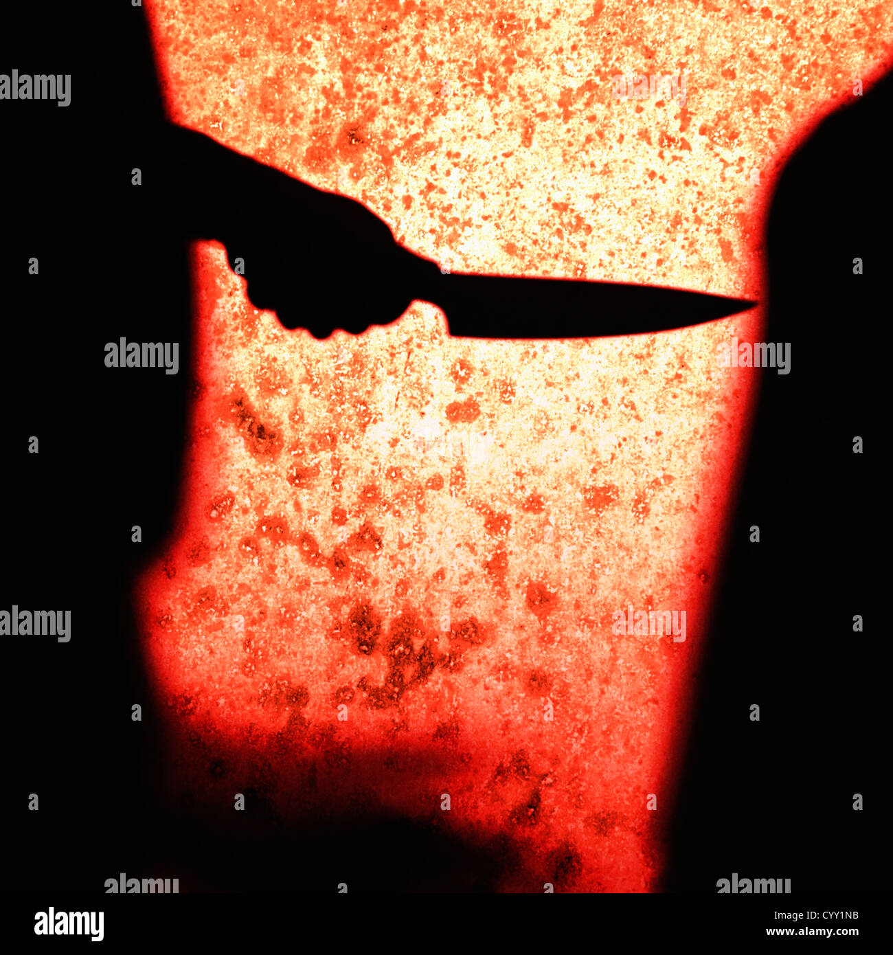 Close up of knife crime scene Stock Photo - Alamy