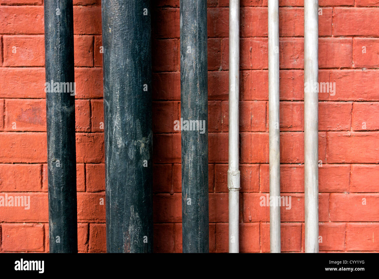 Brick Wall Pipes High Resolution Stock Photography and Images - Alamy