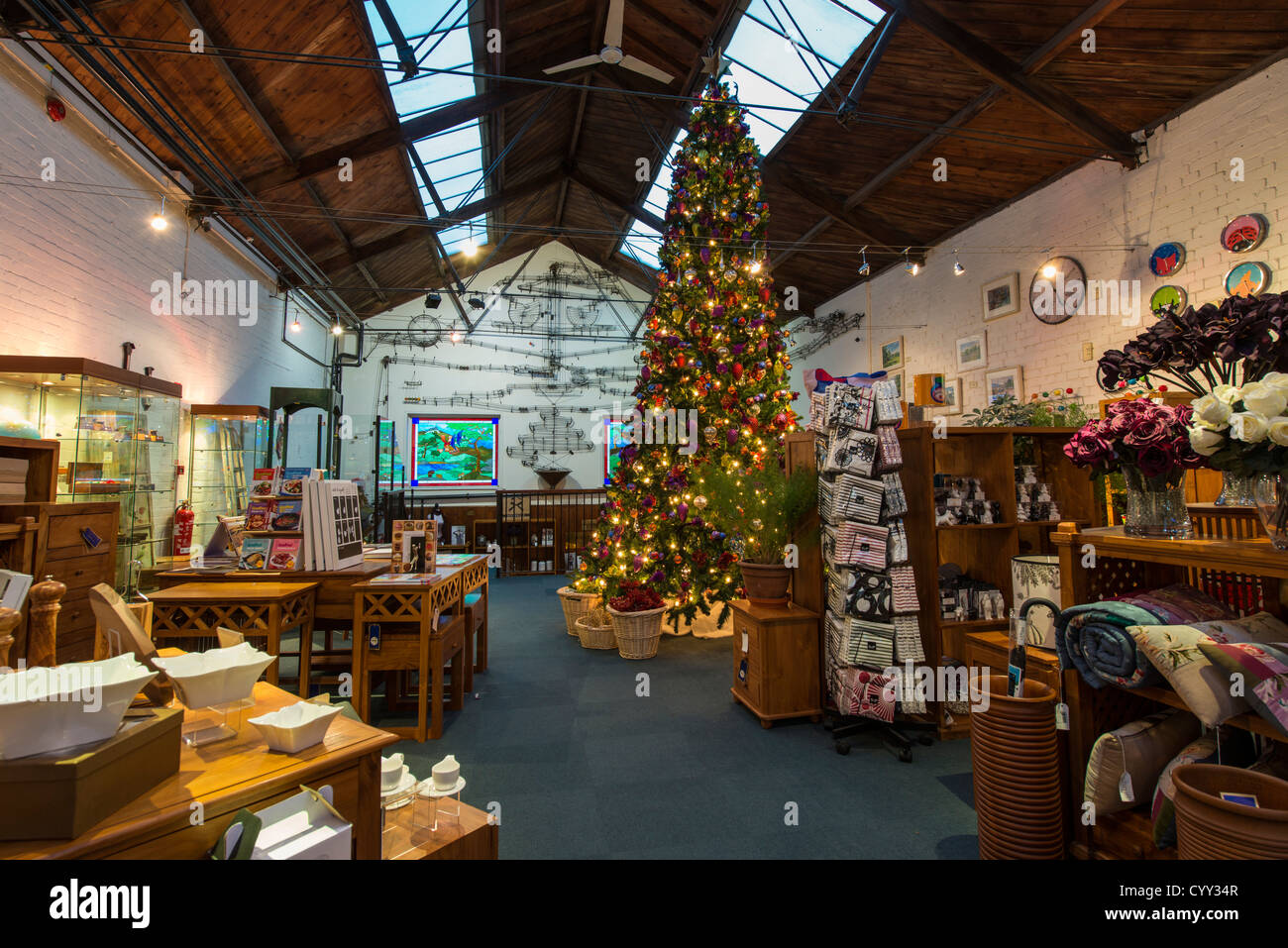 Bovey Tracey, Devon, England. November 10th 2012. A Christmas tree and ...