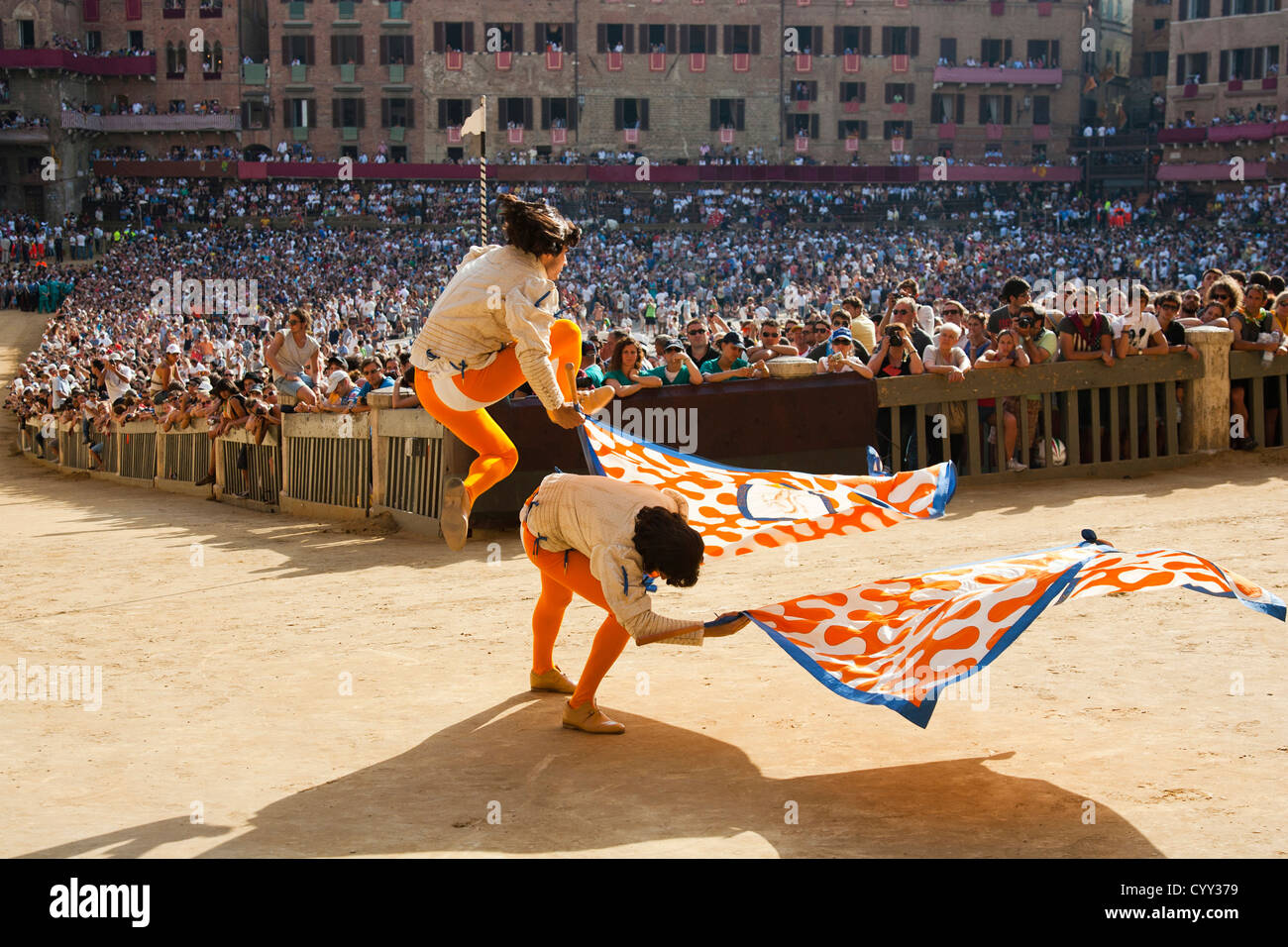 contrada of the unicorn, historical parade, palio of siena, siena ...