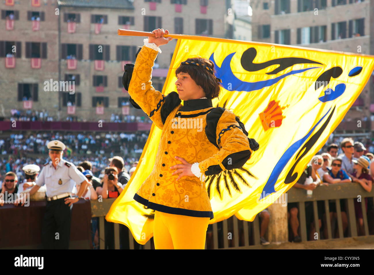 contrada of the eagle, historical parade, palio of siena, siena ...