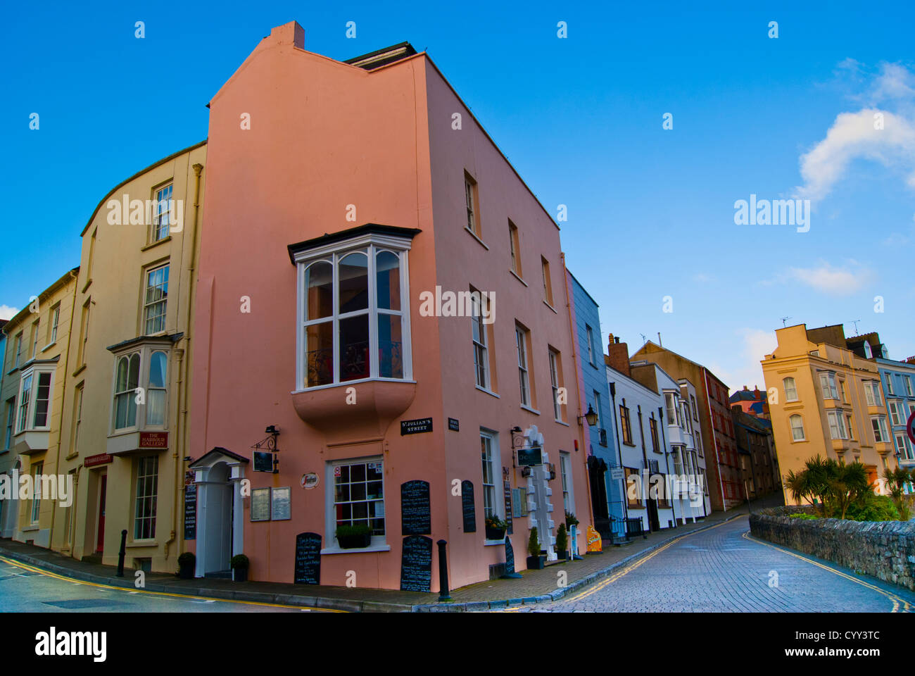 Bridge Street, Tenby Stock Photo - Alamy