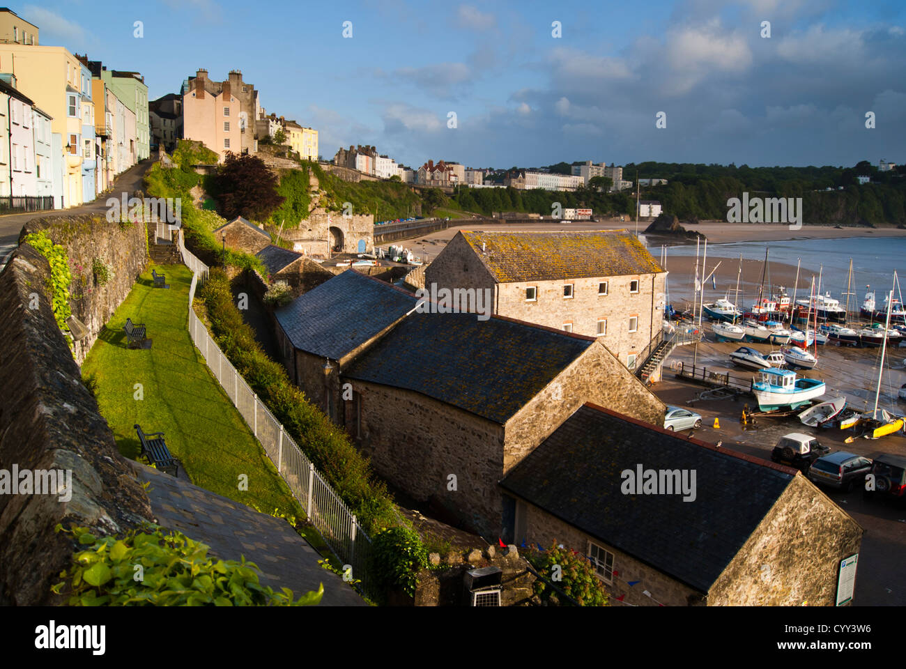 Tenby quay hill hi-res stock photography and images - Alamy