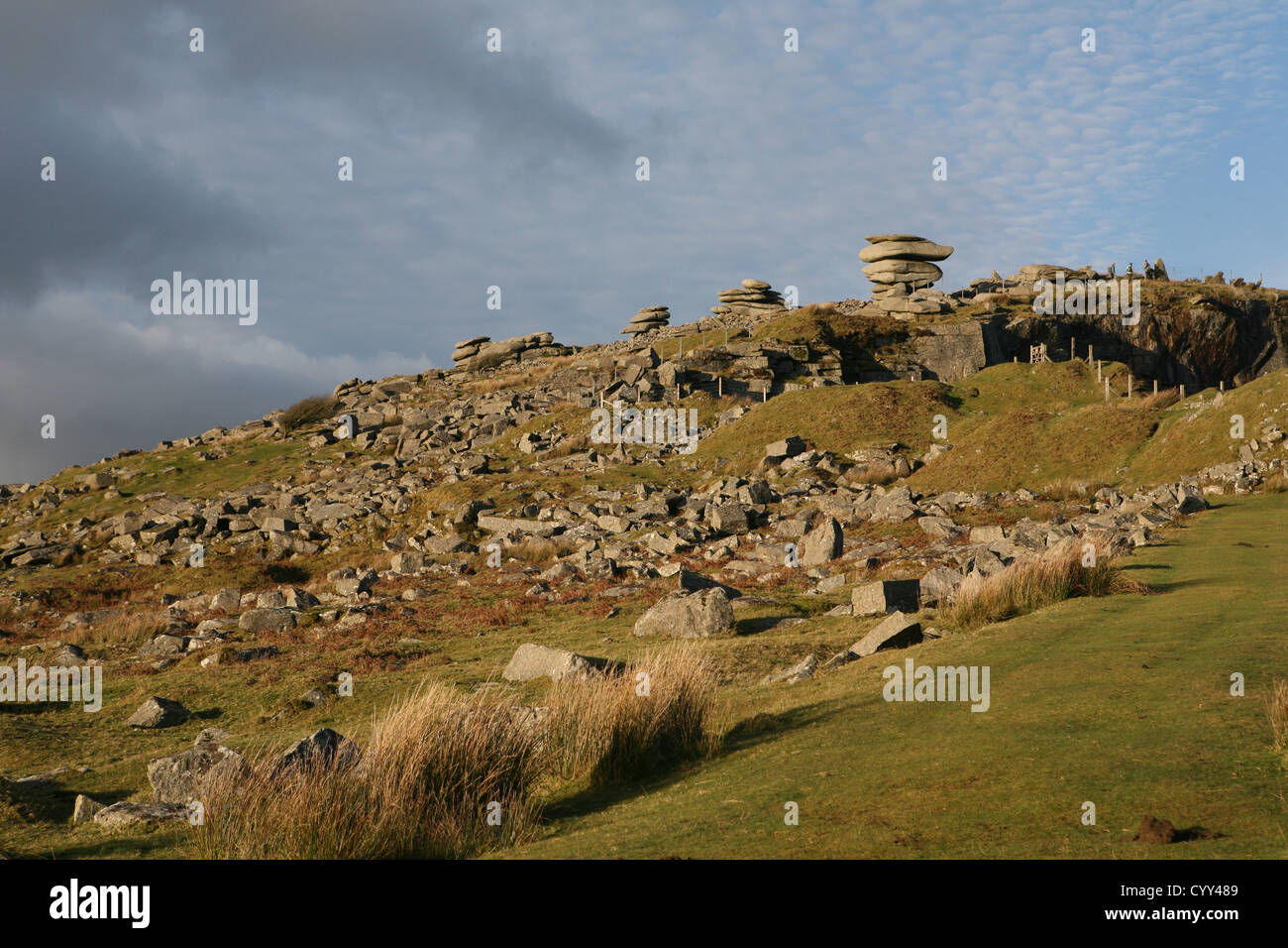 Cheesewring and The Druid's Chair on Stowes Hill near Minions Cornwall ...