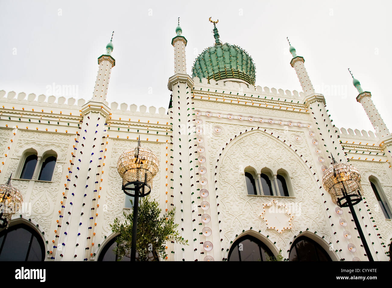 A building in tivoli at Copenhagen, Denmark Stock Photo - Alamy