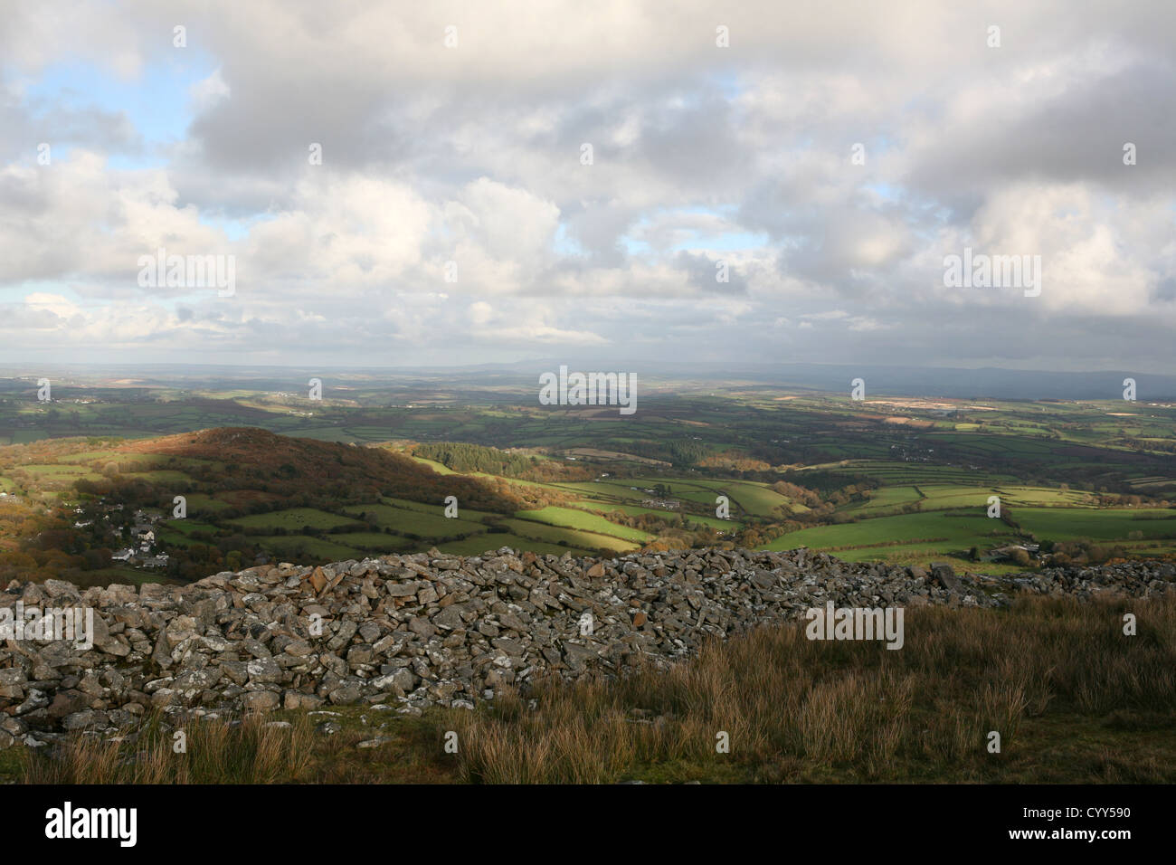 Cheesewring and The Druid's Chair on Stowes Hill near Minions Cornwall ...