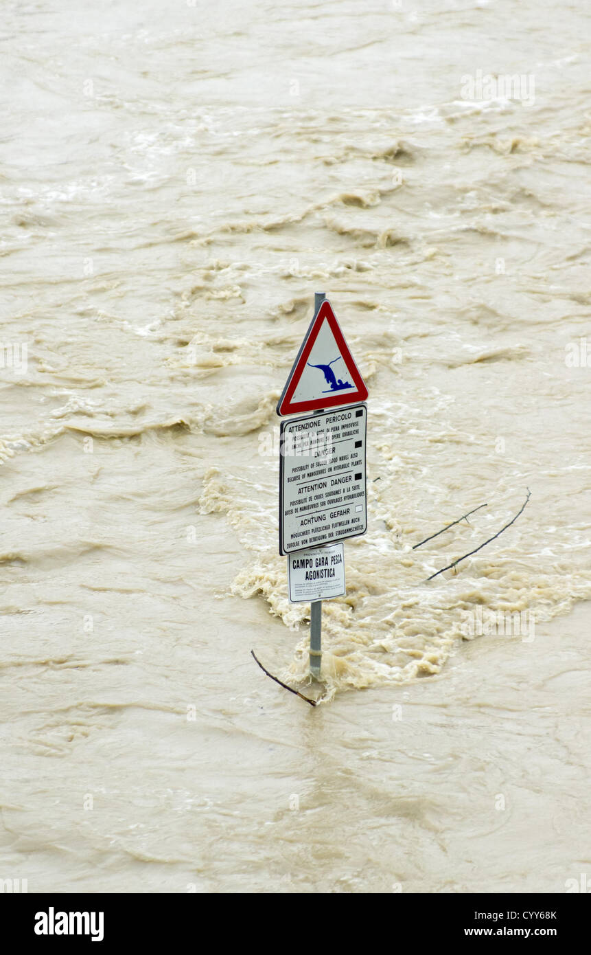 UMBERTIDE,PERUGIA-NOVEMBER 12:Ater two days of heavy rain the situation ...
