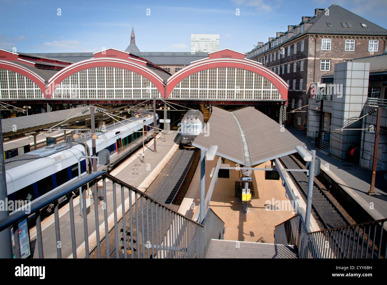 The trainstation in Copenhagen, Denmark Stock Photo - Alamy