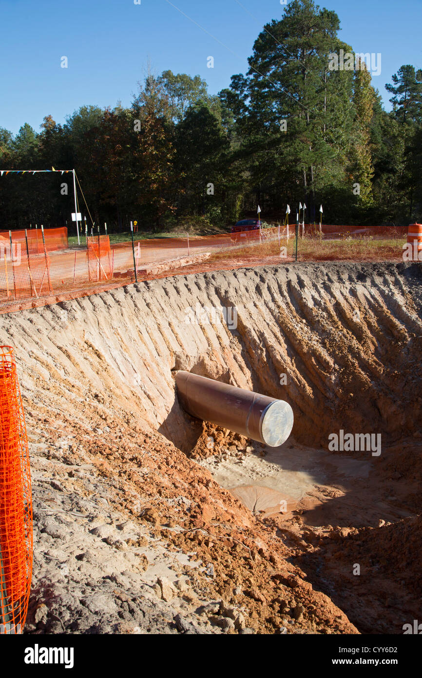 Construction of Southern Portion of Keystone XL Pipeline Stock Photo ...