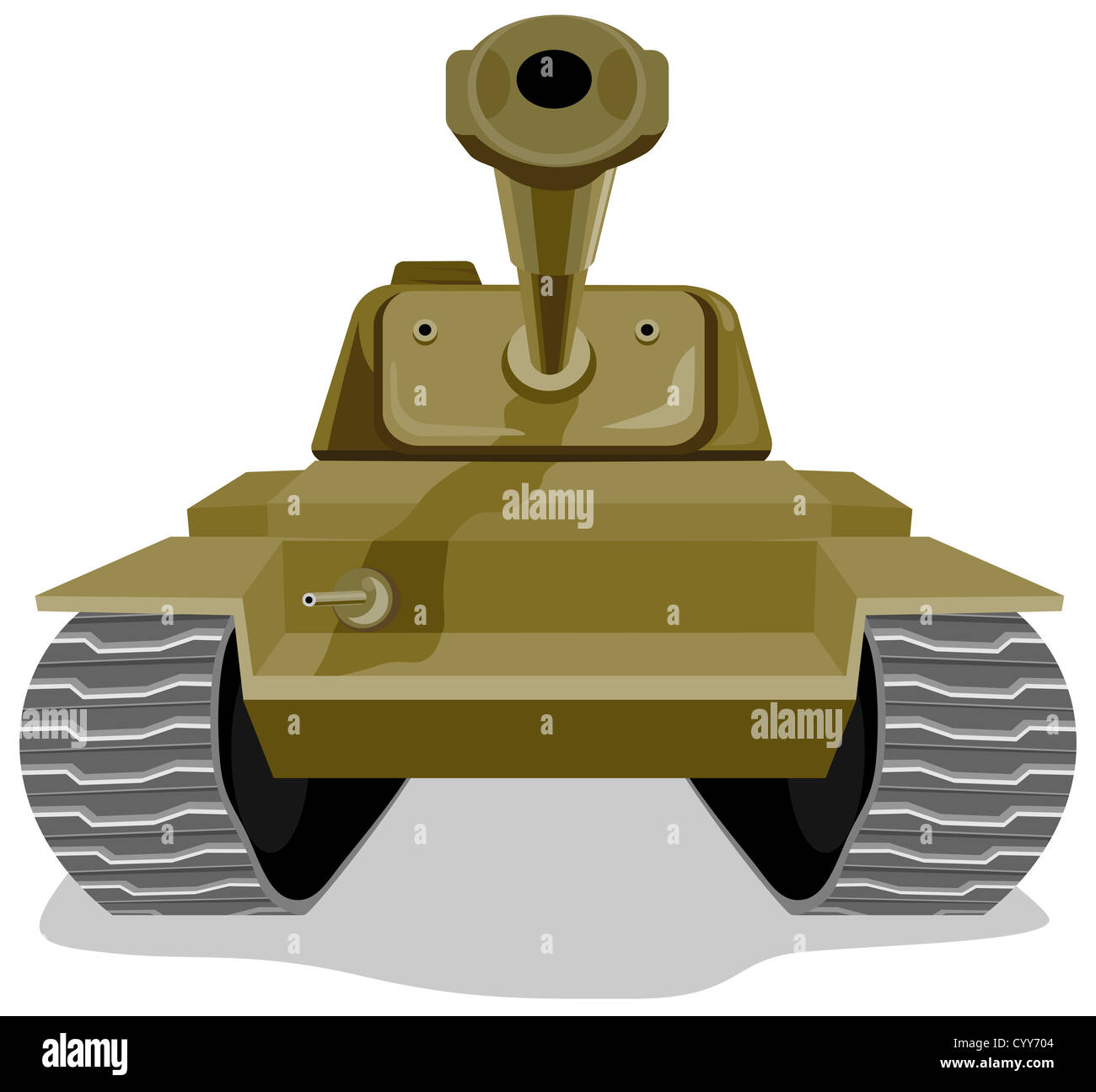 Illustration of a world war two battle tank done in retro style Stock ...