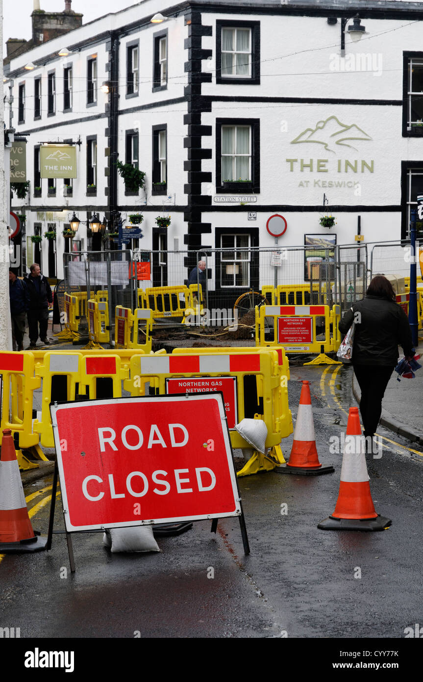 Roadworks blocked hi-res stock photography and images - Alamy