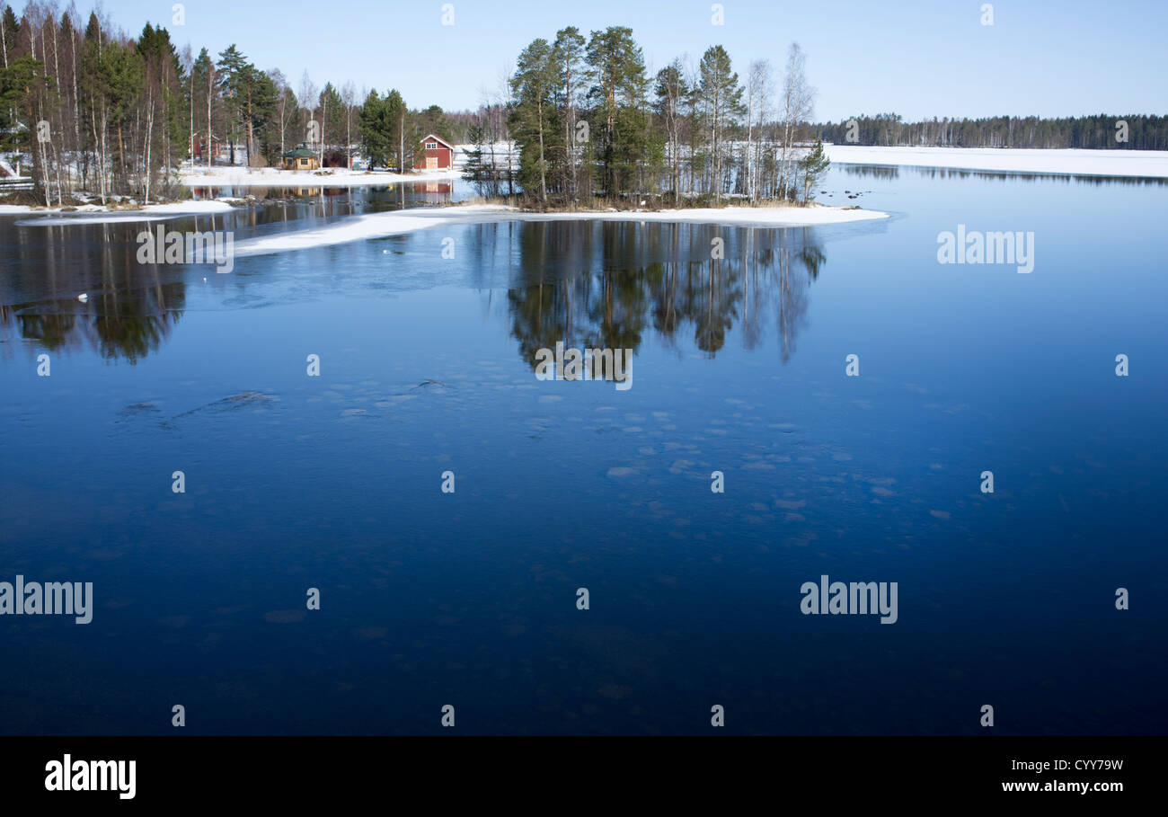 Nokisenkoski river is free of ice at Spring , Finland Stock Photo - Alamy