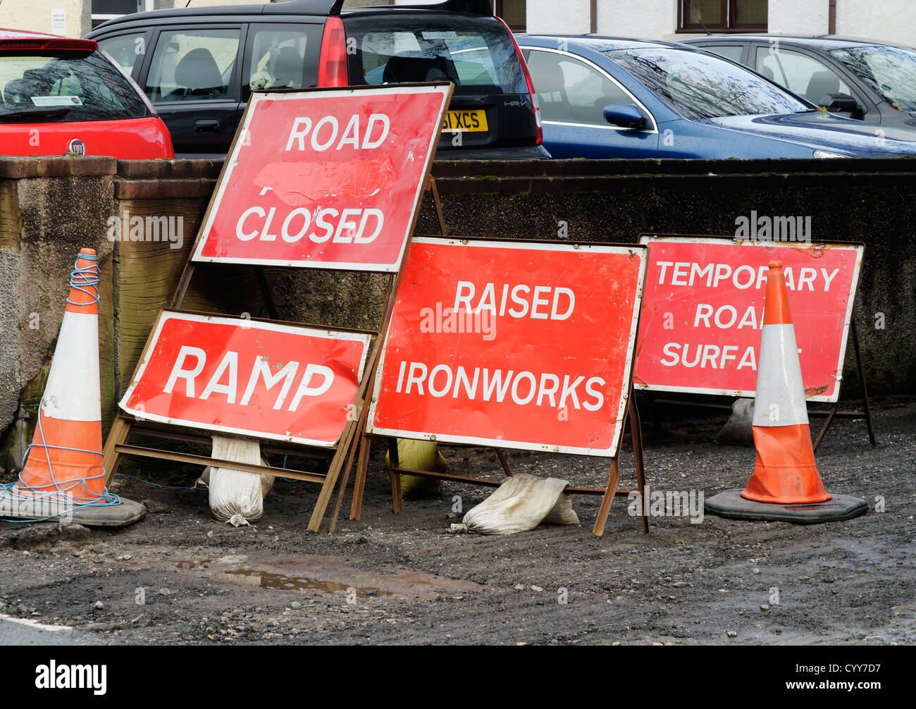 Roadworks hi-res stock photography and images - Alamy