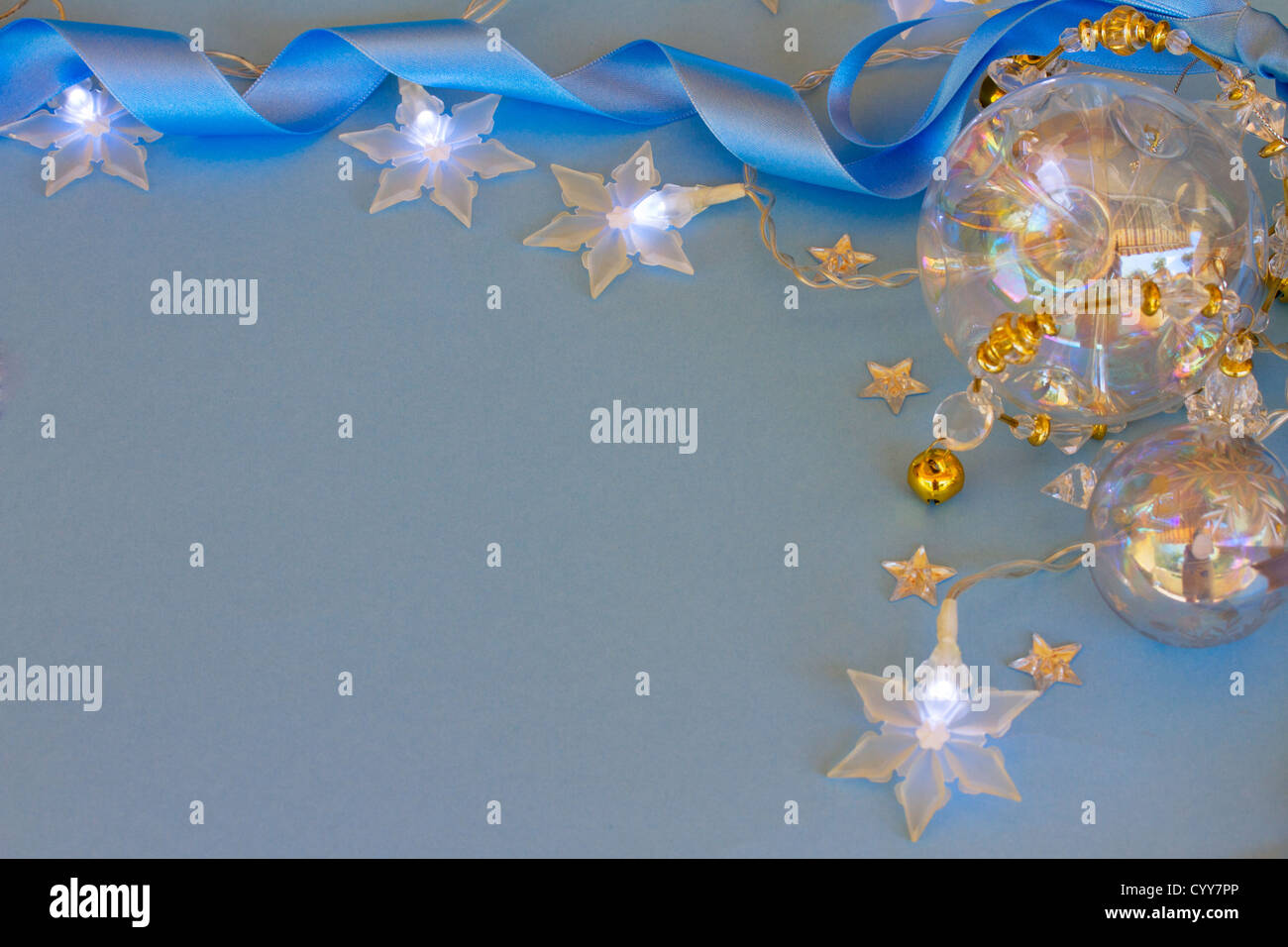 blue new year background with stars light Stock Photo - Alamy