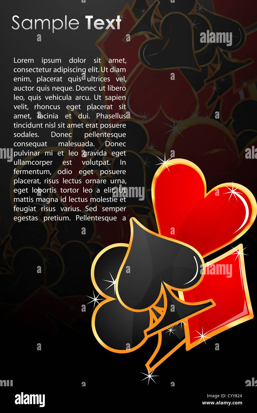 illustration of colorful cashino card Stock Photo - Alamy