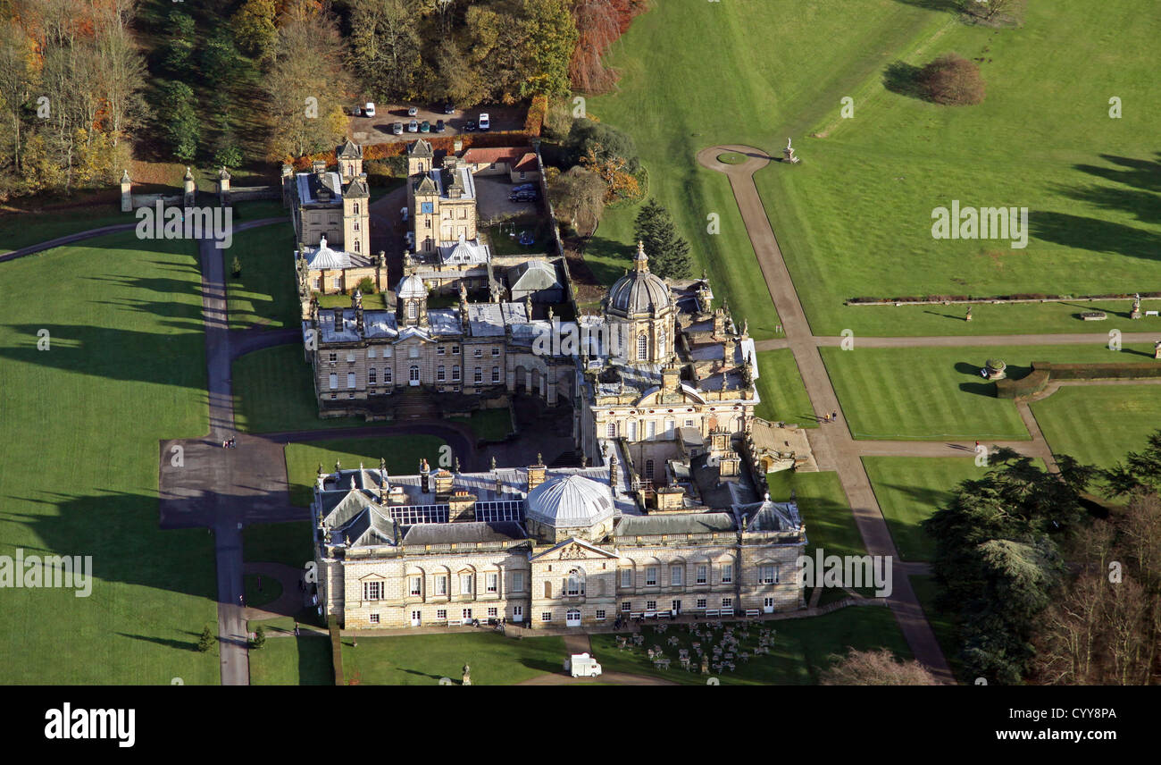 aerial view of Castle Howard in North Yorkshire Stock Photo - Alamy