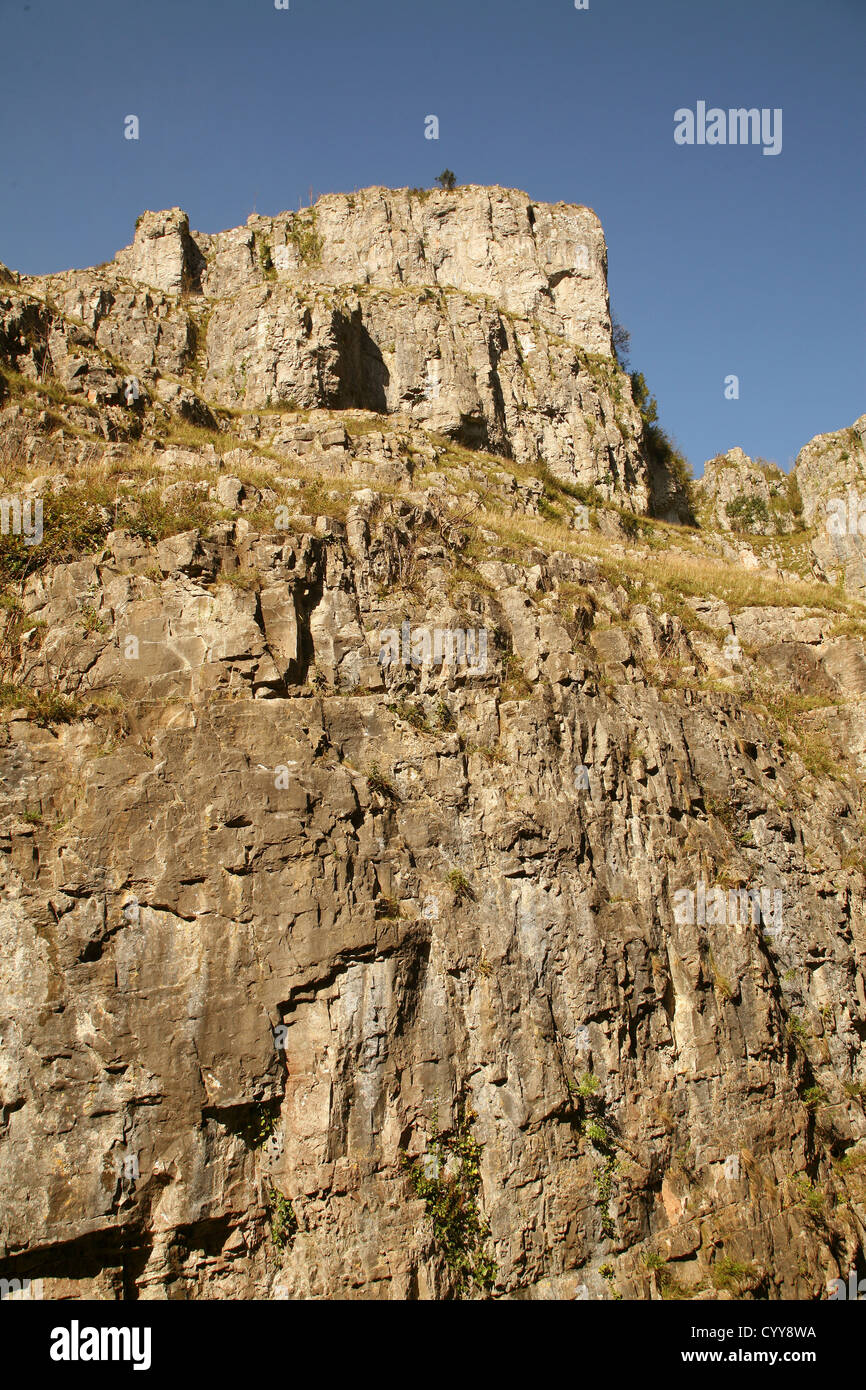 Rocks high above Cheddar gorge Stock Photo - Alamy