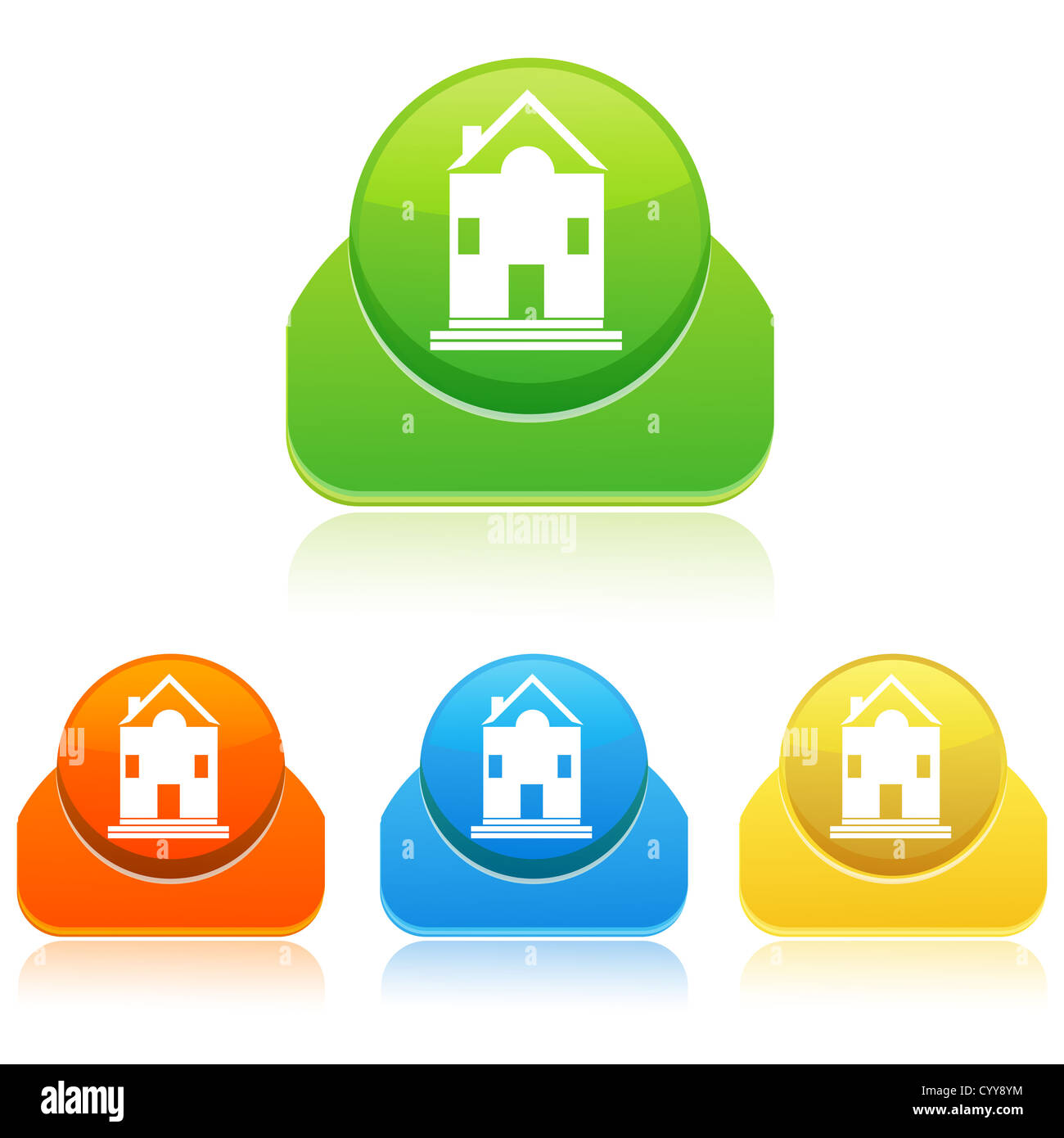 illustration of home tags on white background Stock Photo - Alamy