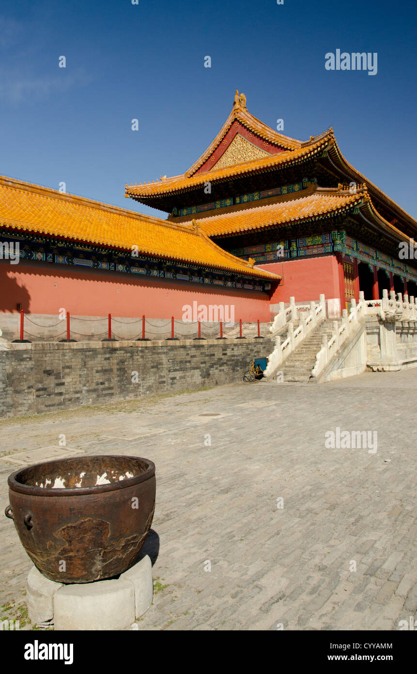China, Beijing, Forbidden City (aka Zijin Cheng). Emperors palace from ...