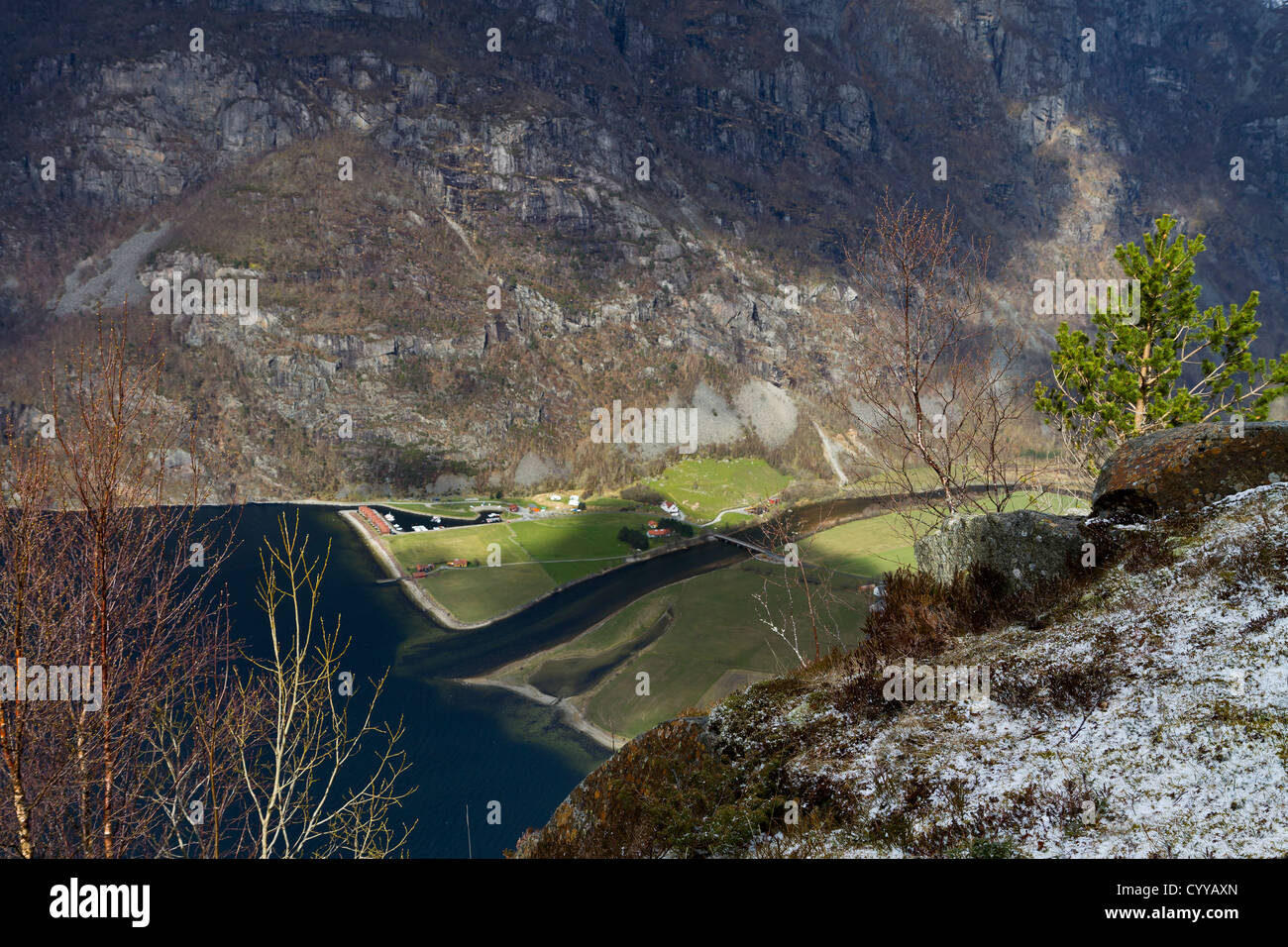 Fjord valley village in norway hi-res stock photography and images - Alamy