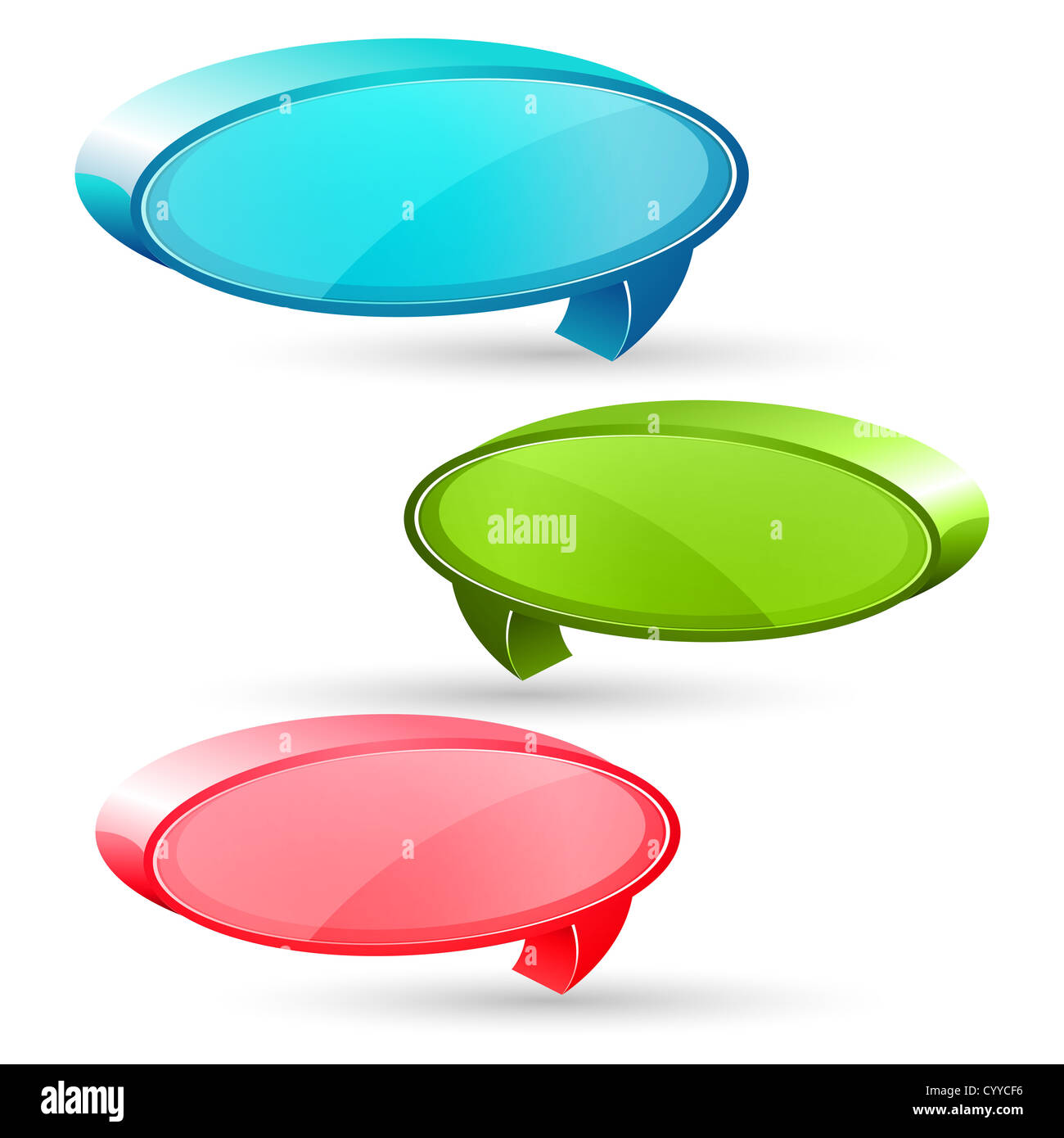 illustration of dialogue bubbles on white background Stock Photo - Alamy
