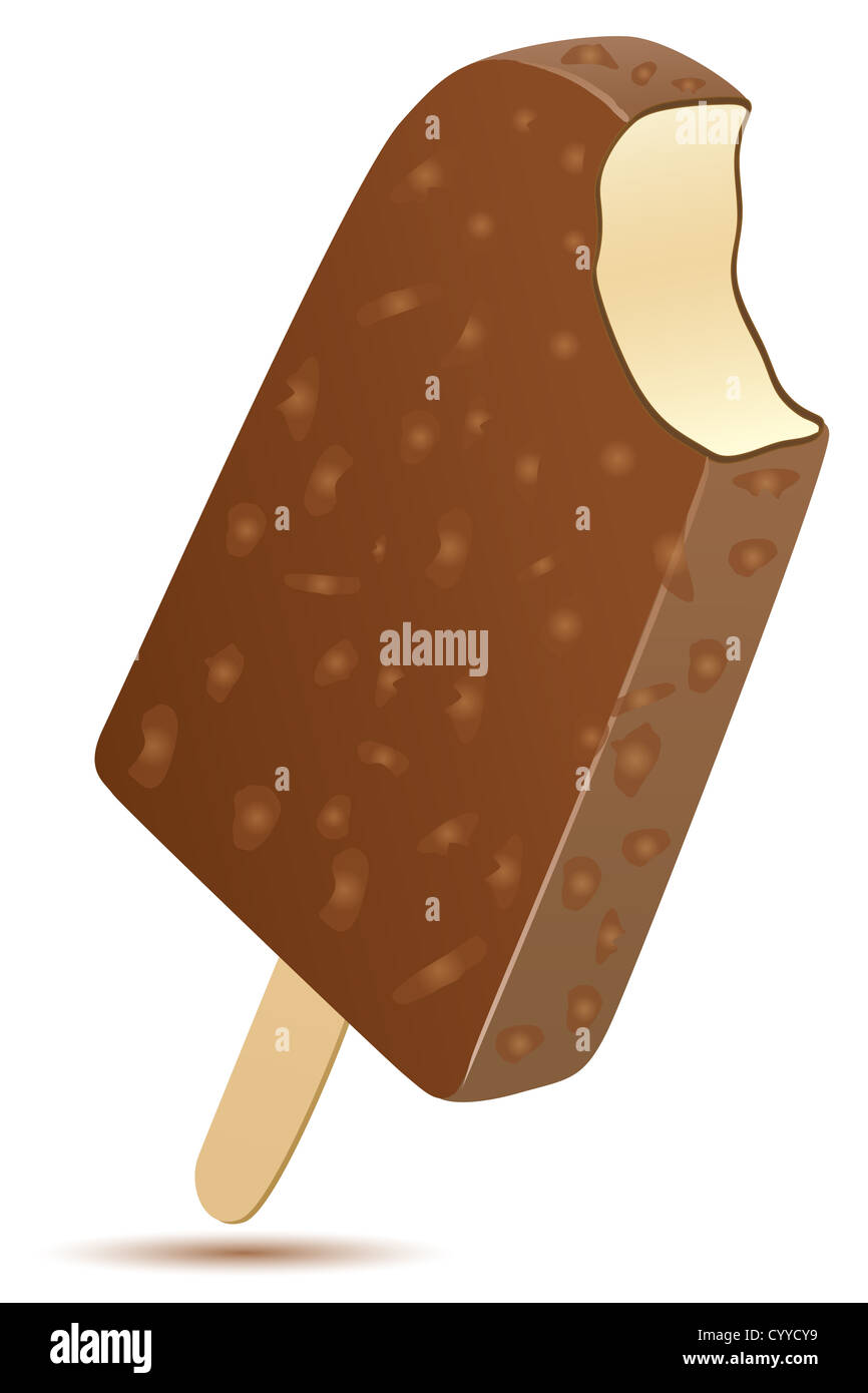illustration of choco stick on white background Stock Photo - Alamy