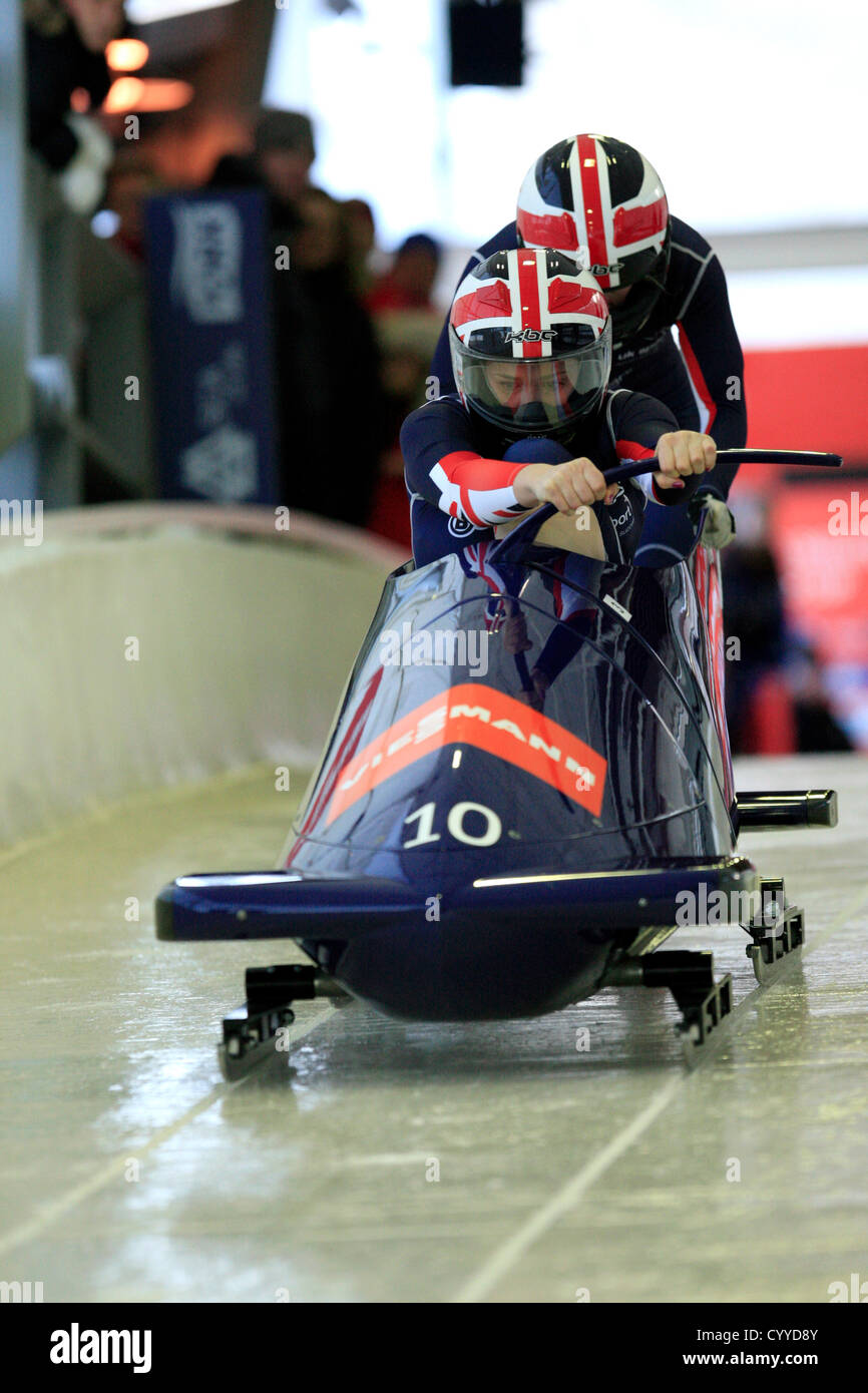 09.11.2012. Lake Placid, New York, USA. Great Britain 1 driven by Paula ...