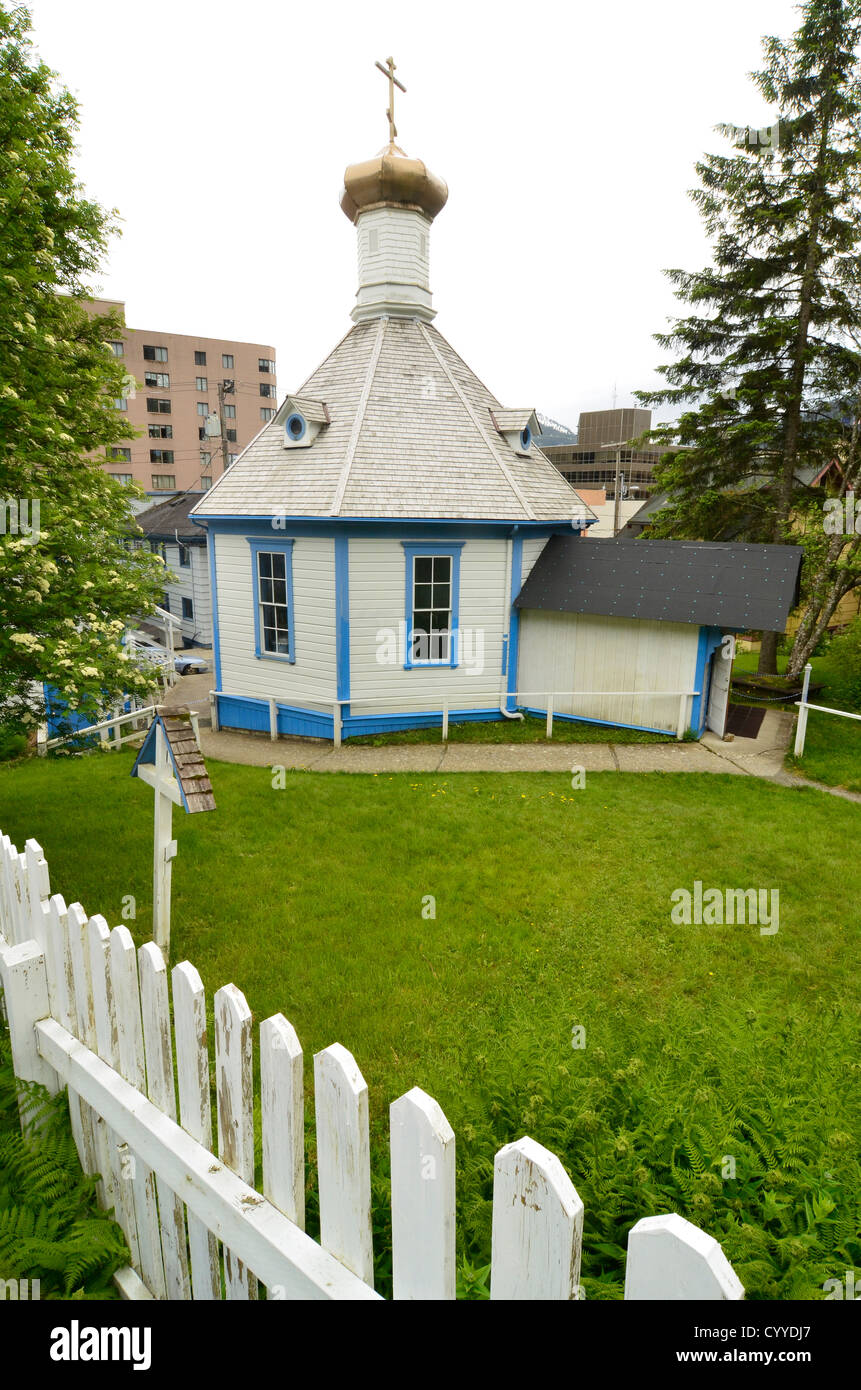 Historic St. Nicholas Orthodox Church in Juneau, Alaska Stock Photo - Alamy