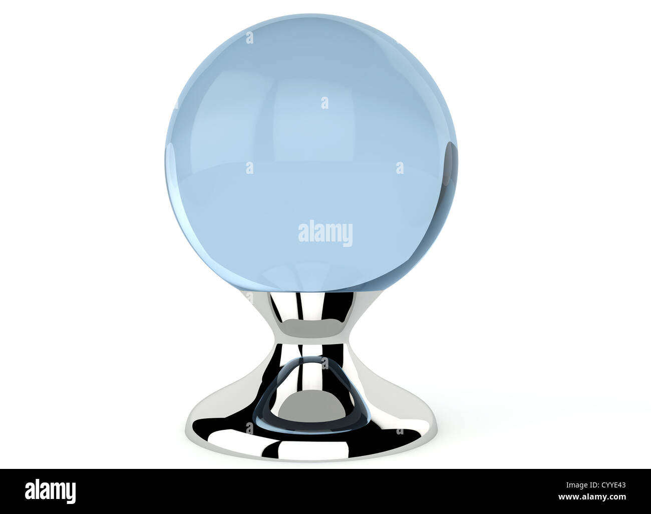 Magic crystal ball isolated on a white background Stock Photo - Alamy